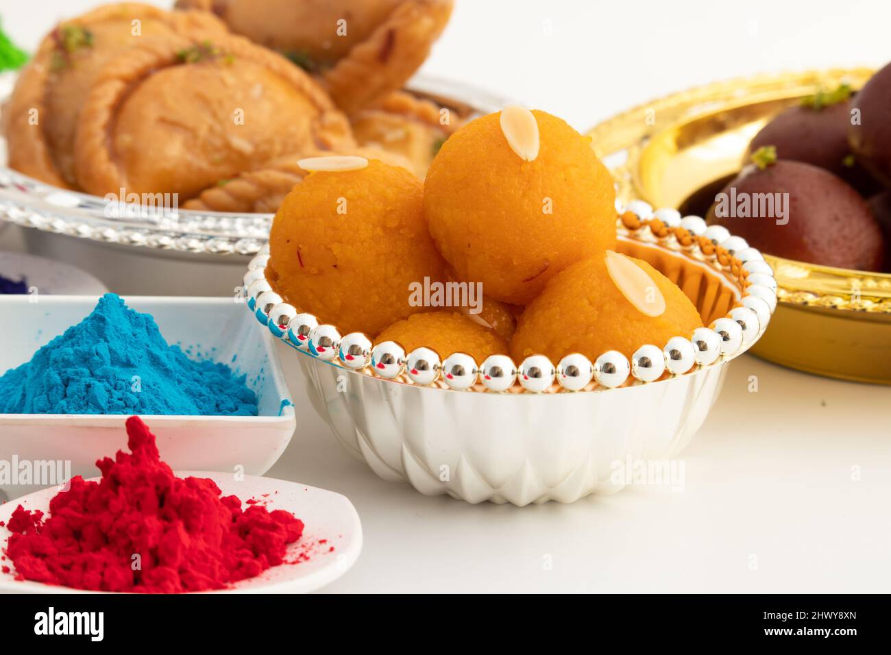 Indian Mithai Special Laddu Also Called Bundi Motichur Laddoo Or Boondi ...