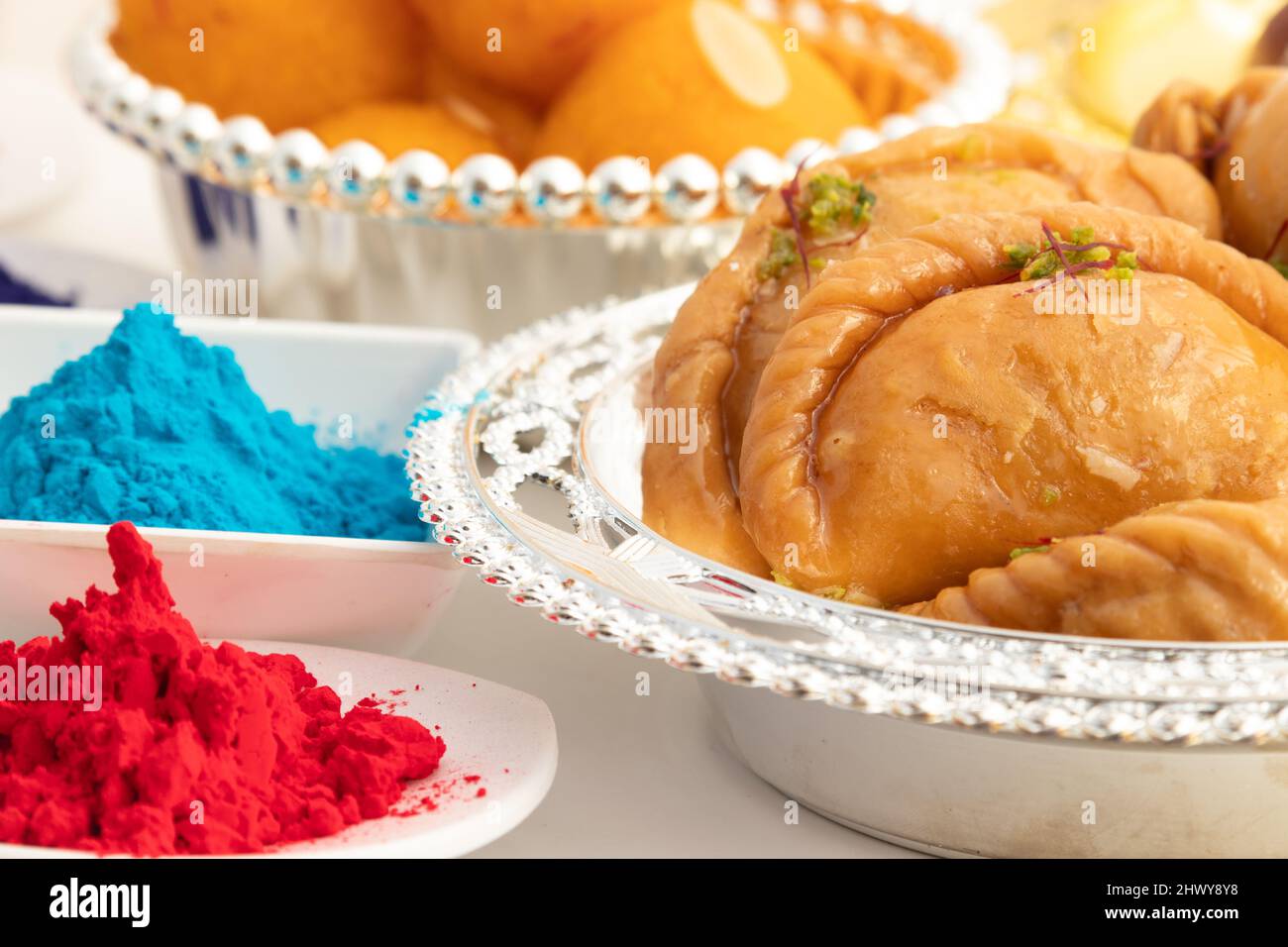 Gujia Mithai Also Called Gujiya, Pirukiya, Pirukia, Pedakiya, Karanji ...