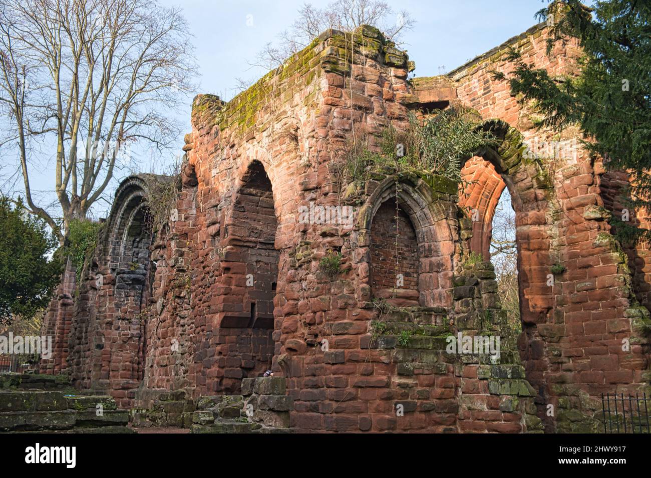 The ruins of St John's Church, Chester,United Kingdom Stock Photo - Alamy