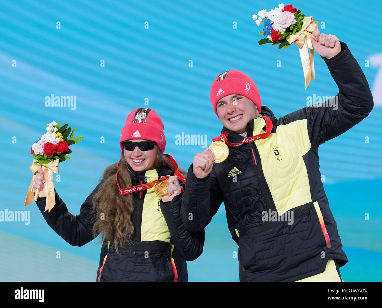 Zhangjiakou, China's Hebei Province. 8th Mar, 2022. Gold medalist ...