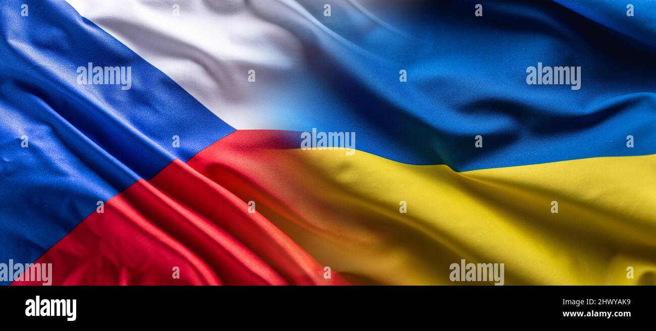 Czech ukraine flag hi-res stock photography and images - Alamy