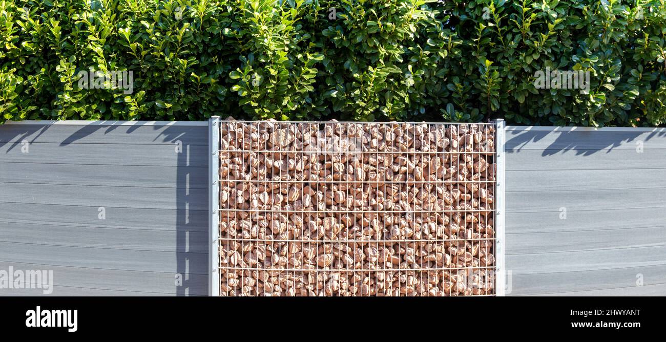Gabions with stones hi-res stock photography and images - Alamy
