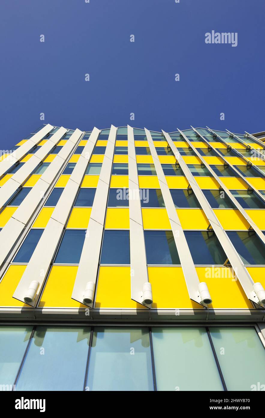 The Yellow Building - modern office development exterior detail ...