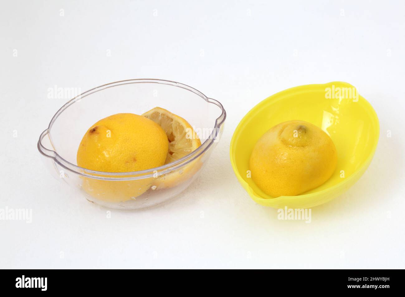 Lemons and Lemon Container Stock Photo - Alamy