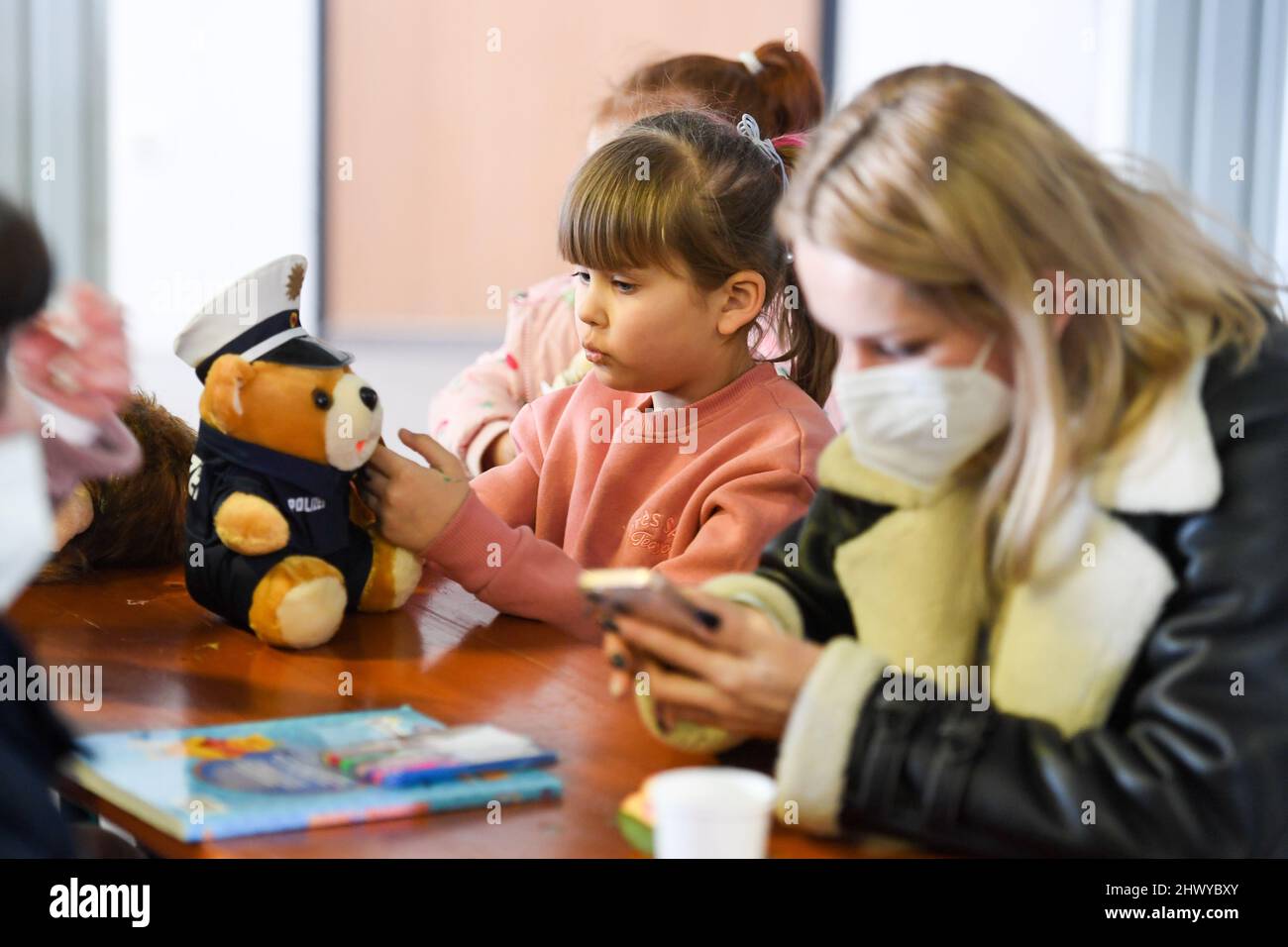 Munich, Germany. 08th Mar, 2022. Alisa, who fled from Kramatorsk in ...