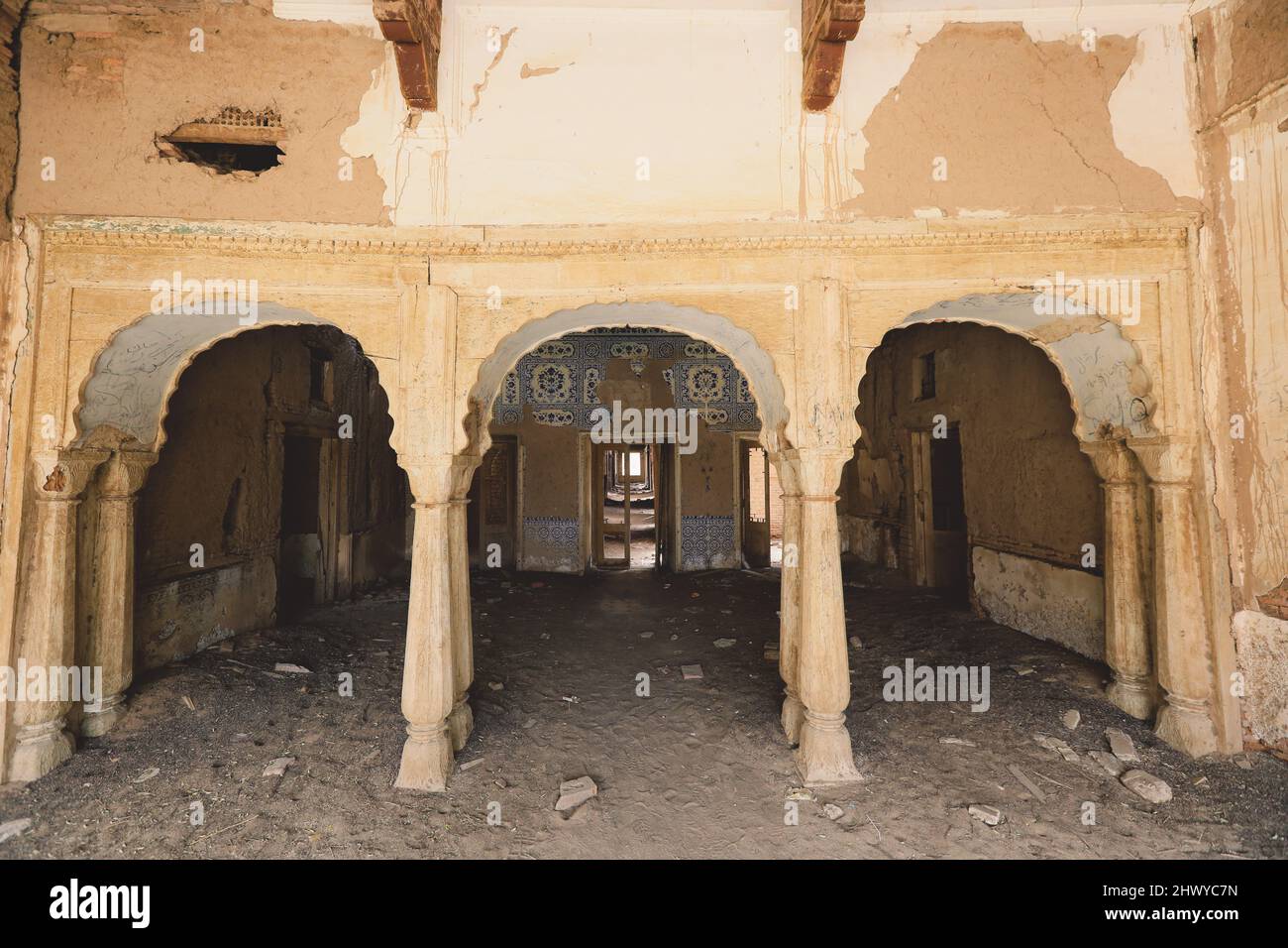 Panoramic View to the Sandy Walls of the Derawar Fort in Cholistan ...