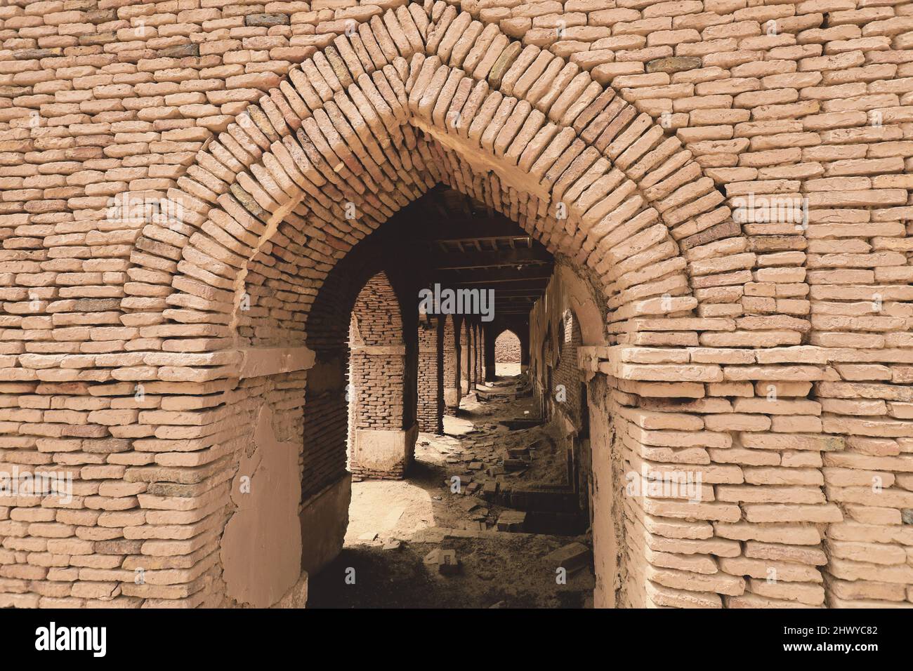 Panoramic View to the Sandy Walls of the Derawar Fort in Cholistan ...
