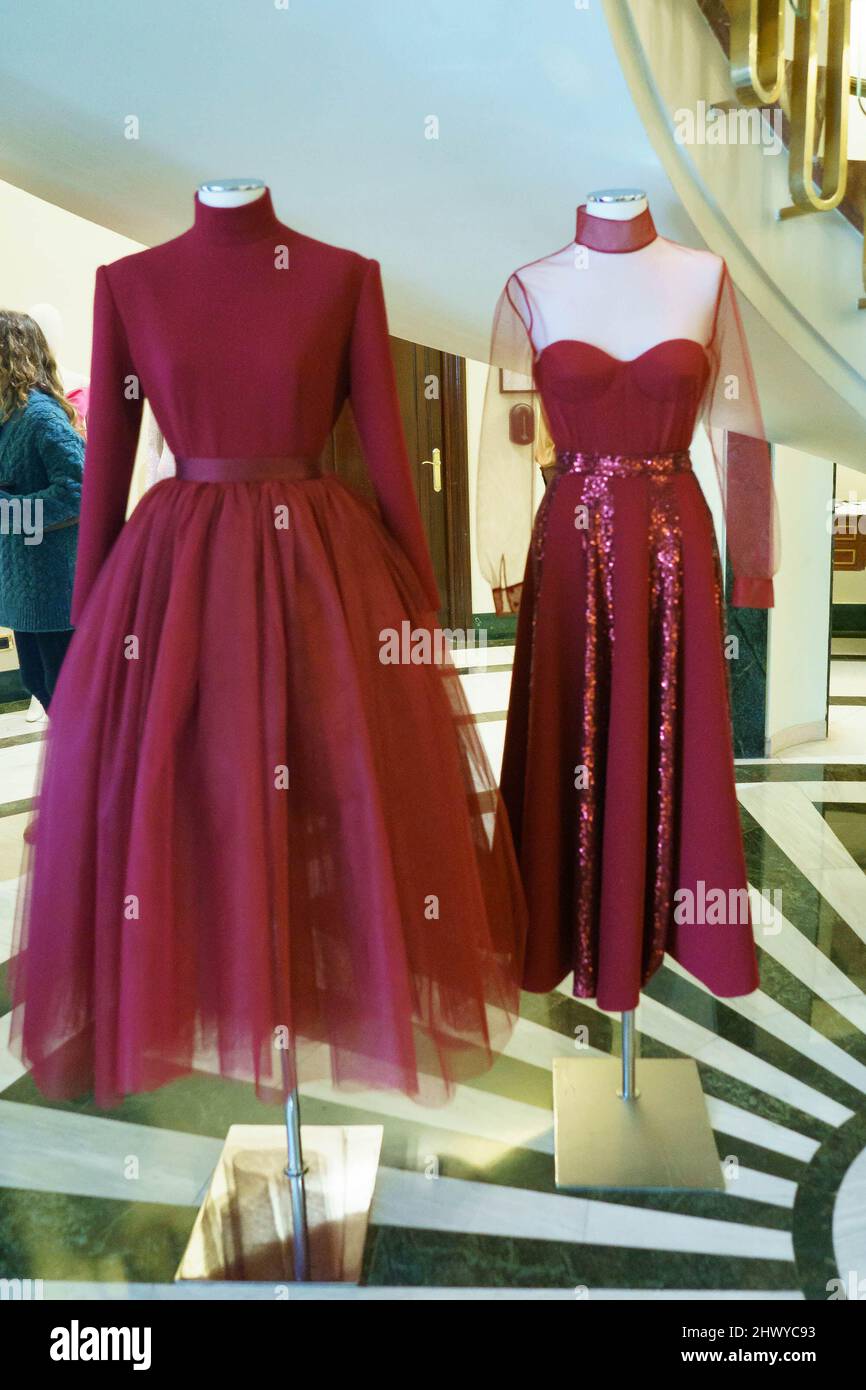 Dresses, from The 2nd Skin Co brand, are exhibited during the ...
