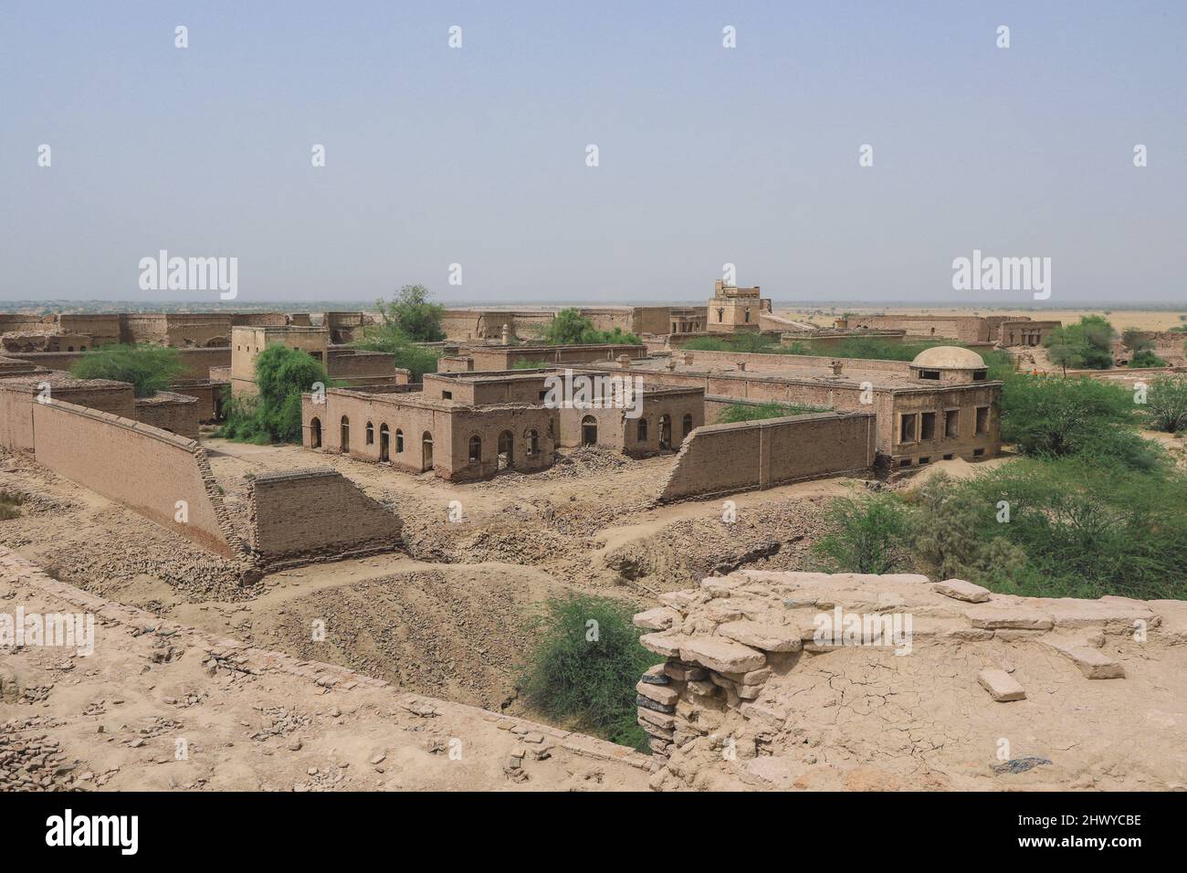 Panoramic View to the Sandy Walls of the Derawar Fort in Cholistan ...