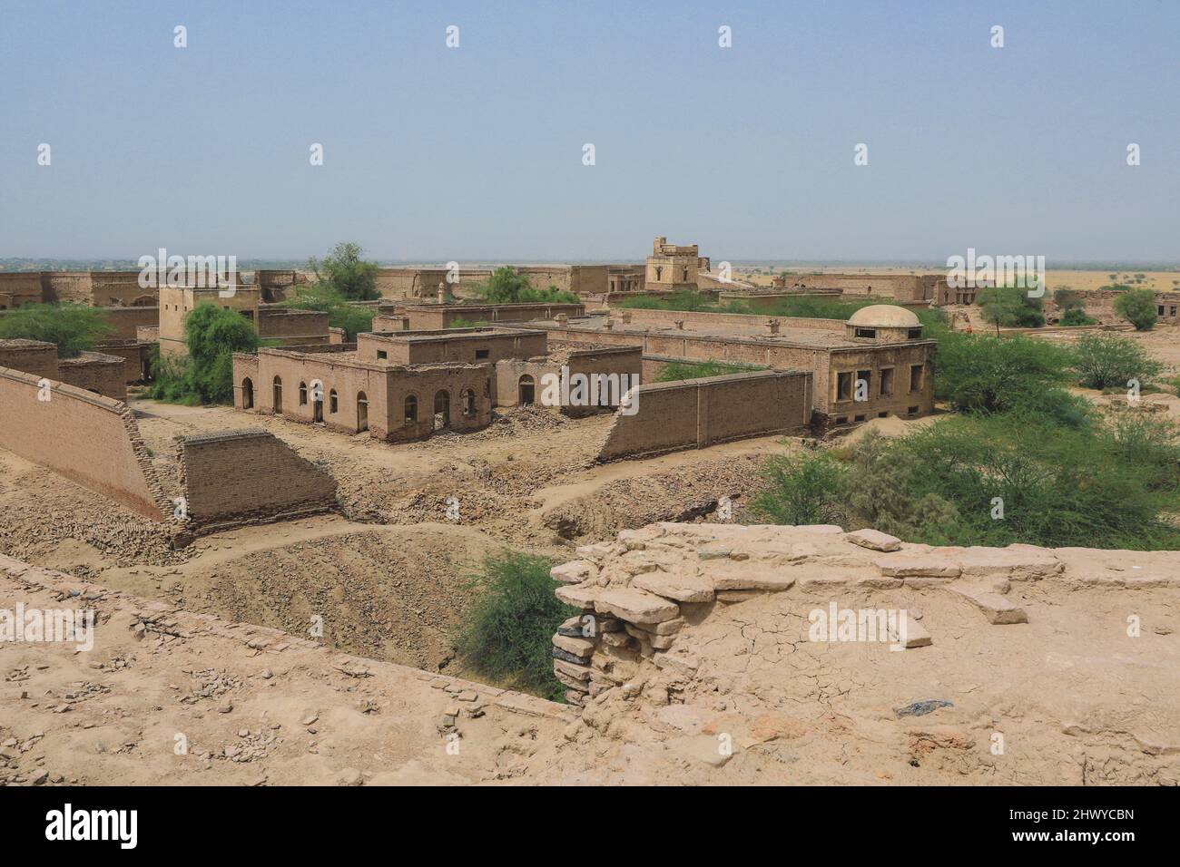 Panoramic View to the Sandy Walls of the Derawar Fort in Cholistan ...
