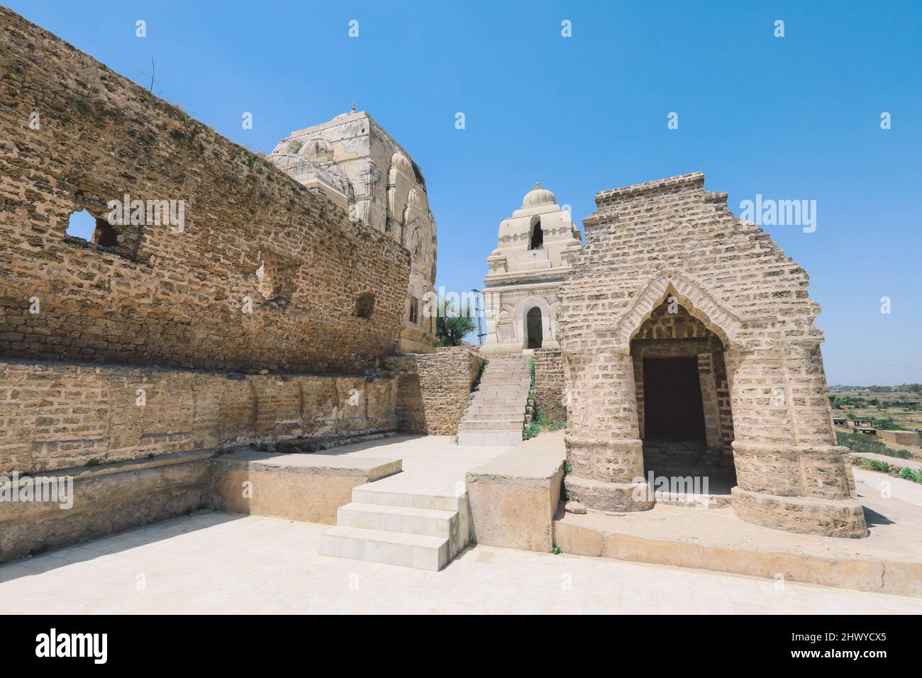 Panoramic View to the Ruins of the Shri Katas Raj Temples, also known ...