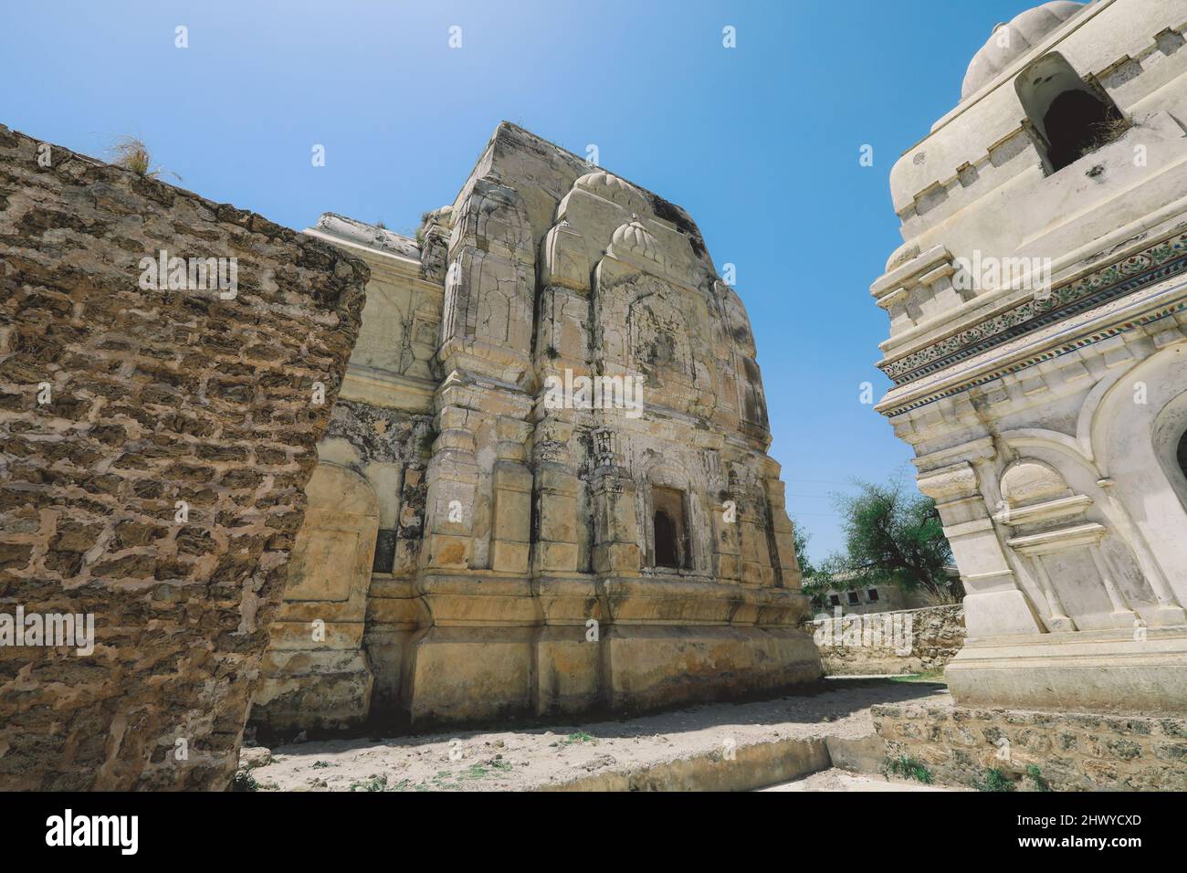 Panoramic View to the Ruins of the Shri Katas Raj Temples, also known ...