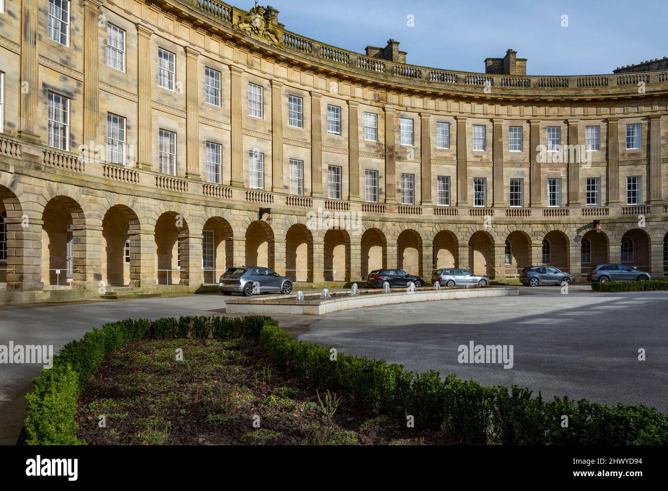 The Crescent - a Grade 1 listed building in the town of Buxton in ...