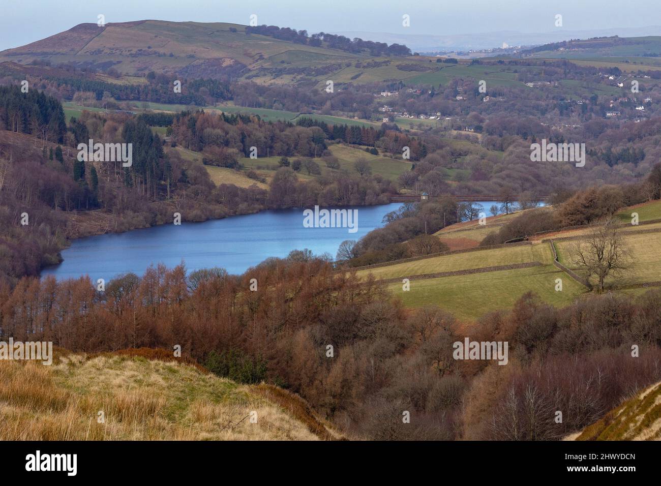 Goyt Valley - The River Goyt flows off the moors of Axe Edge, near the ...