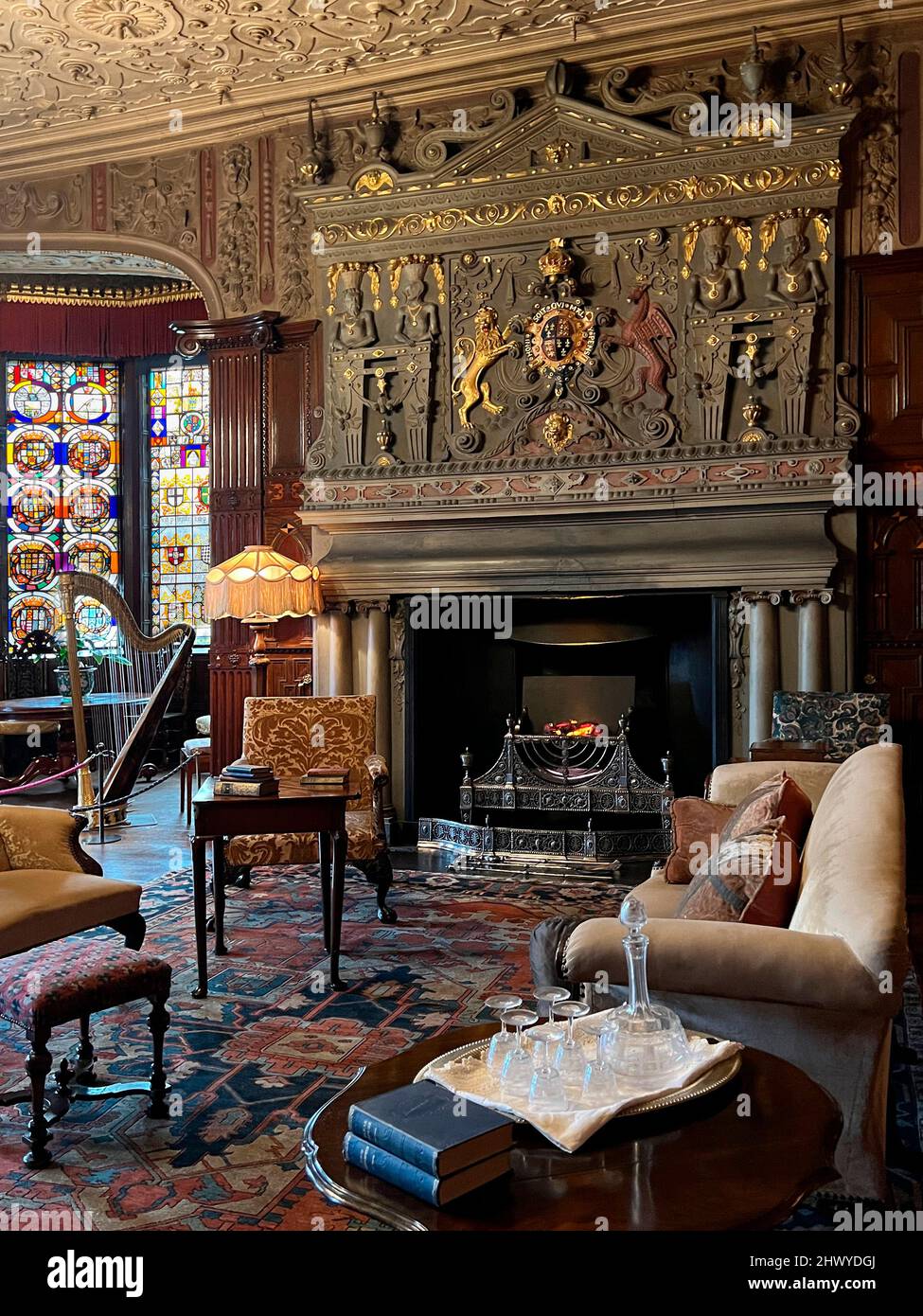 Lyme park drawing room hi-res stock photography and images - Alamy