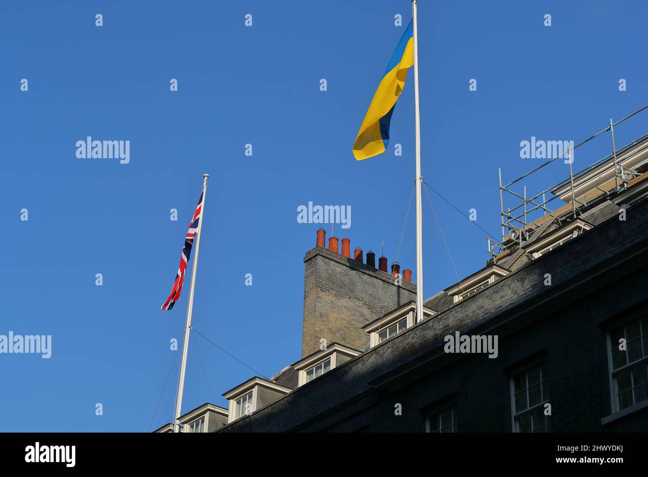 Uk and ukrainian flags hi-res stock photography and images - Alamy