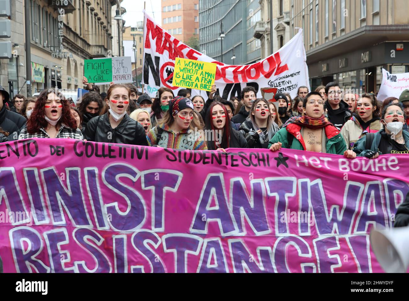 March for women's rights on International Women's Day Stock Photo - Alamy