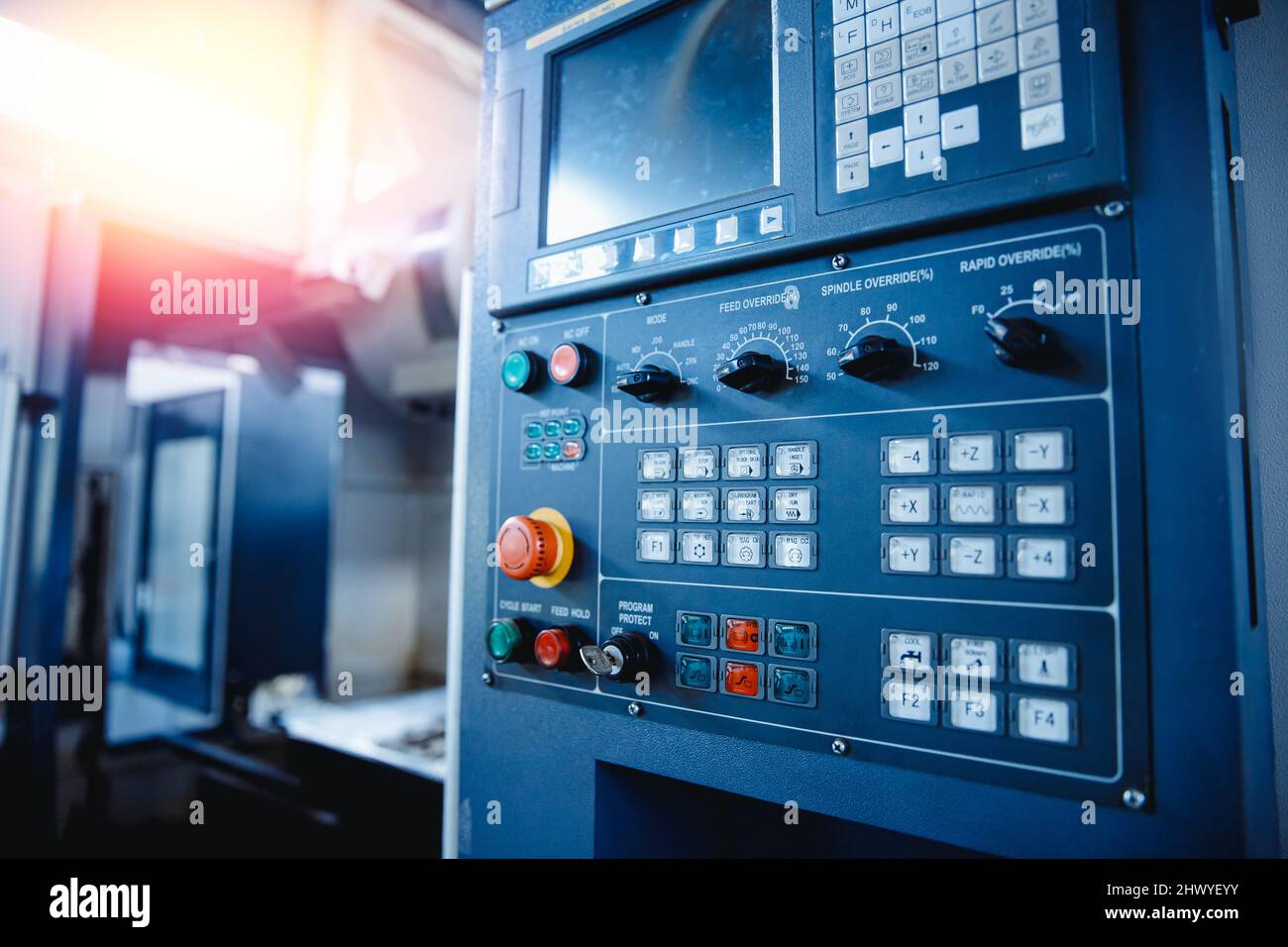 Control panel CNC Industrial drill robot for detail machine factory ...