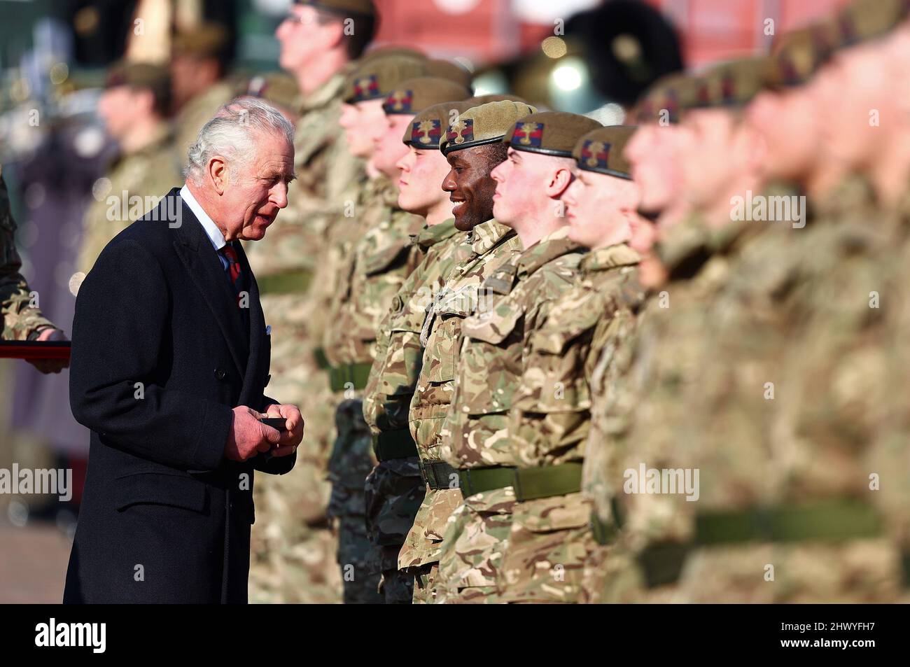 The Prince of Wales, as Colonel of the Welsh Guards, presents Operation ...