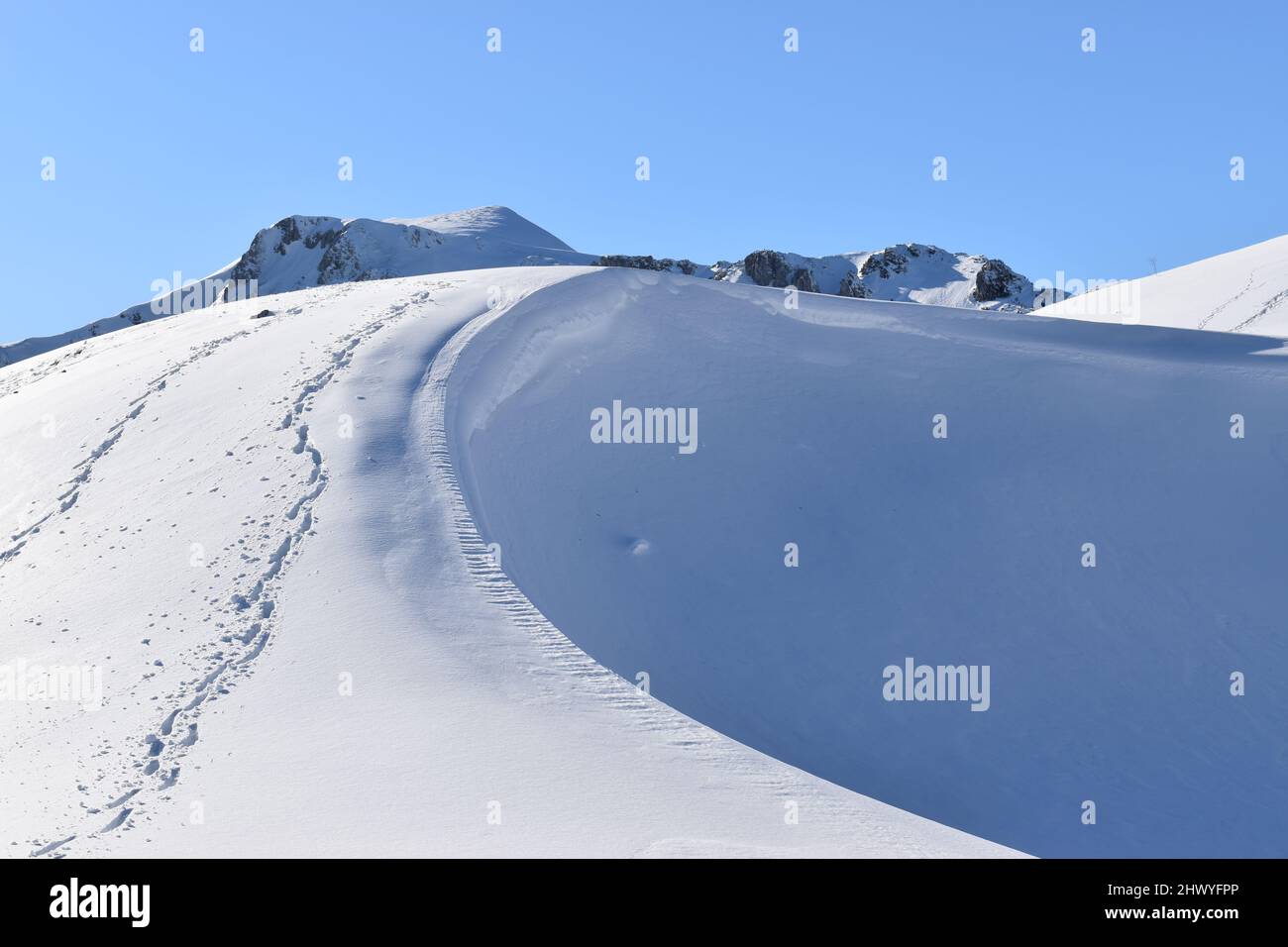 Winter hiking day on Zelengora mountain, Bosnia, Part 3 Stock Photo - Alamy