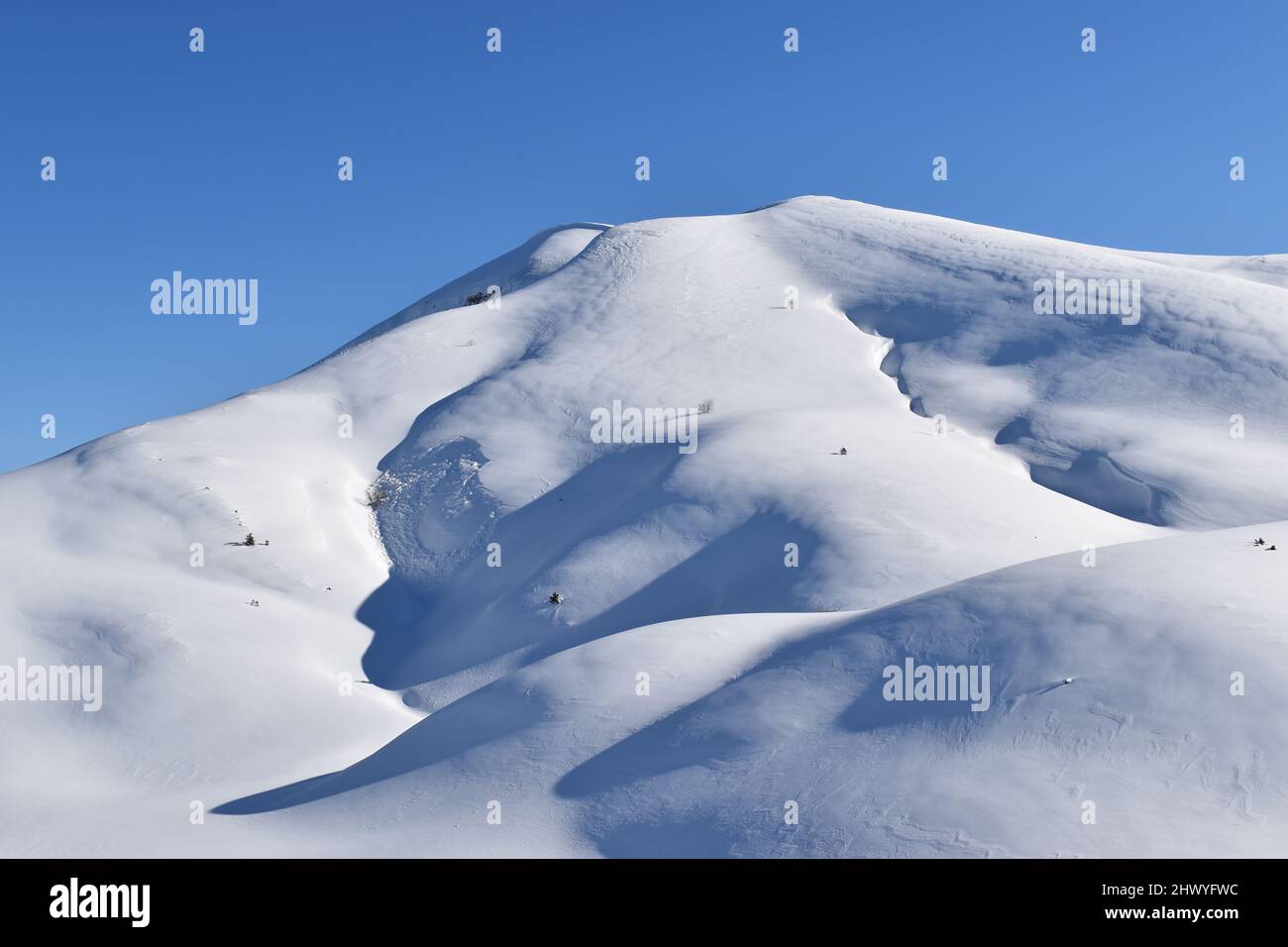 Winter hiking day on Zelengora mountain, Bosnia, Part 3 Stock Photo - Alamy