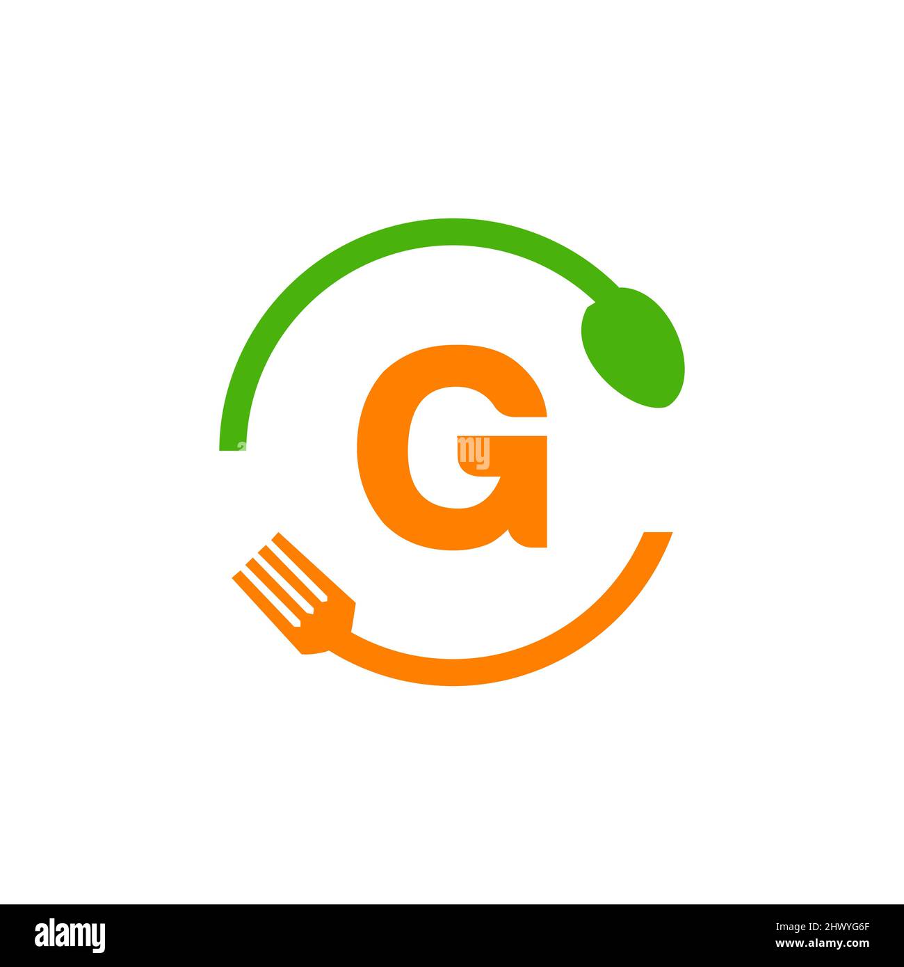 Letter g restaurant logo Stock Vector Images - Alamy