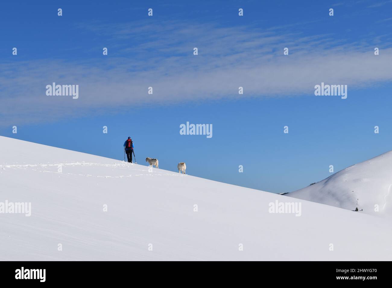 Winter hiking day on Zelengora mountain, Bosnia, Part 3 Stock Photo - Alamy