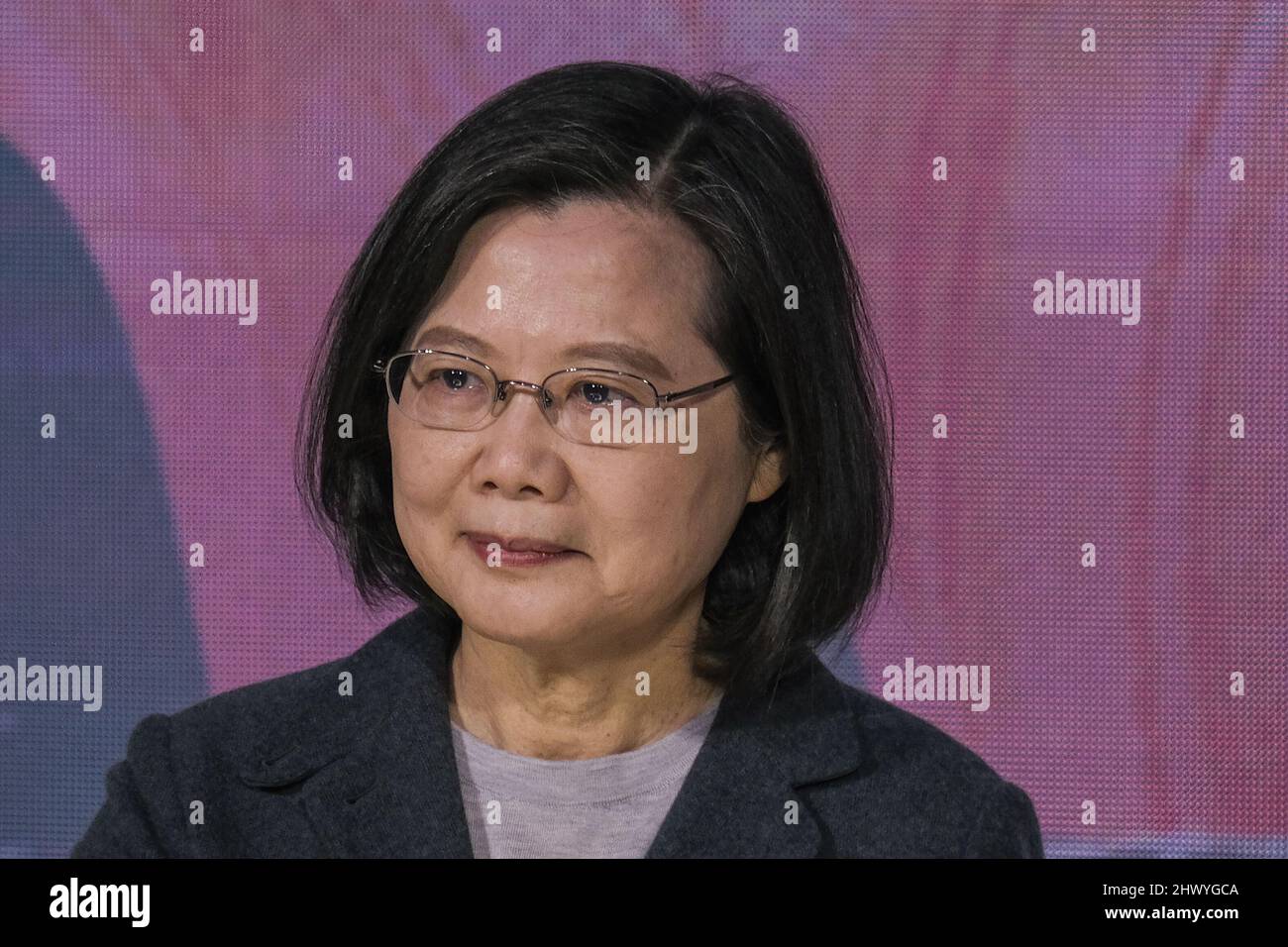 Tsai Ing-wen, President of Taiwan, poses for a picture during a launch ceremony of the Taiwan ...