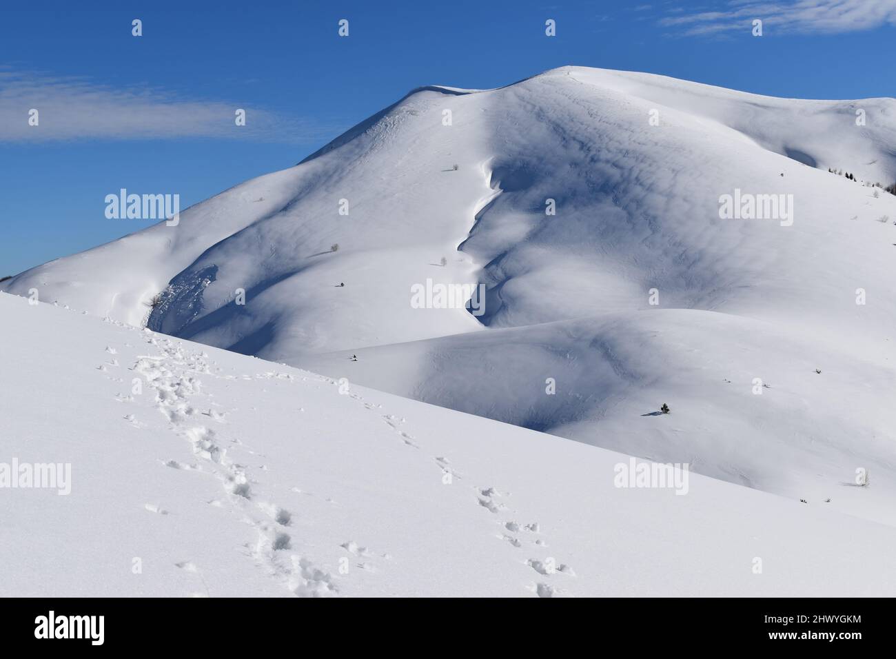 Winter hiking day on Zelengora mountain, Bosnia, Part 3 Stock Photo - Alamy