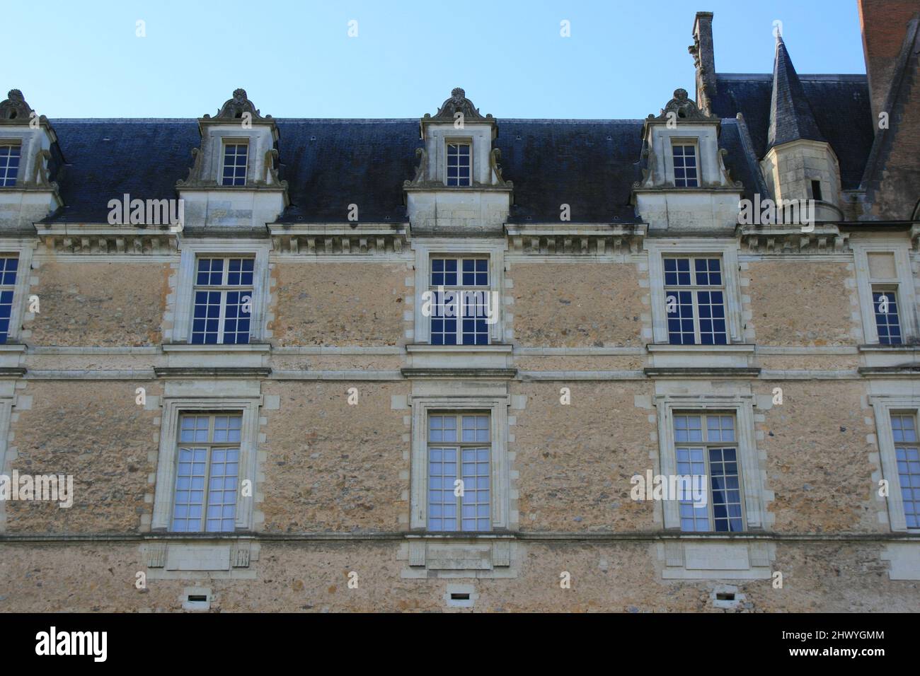 castle in durtal in france Stock Photo - Alamy