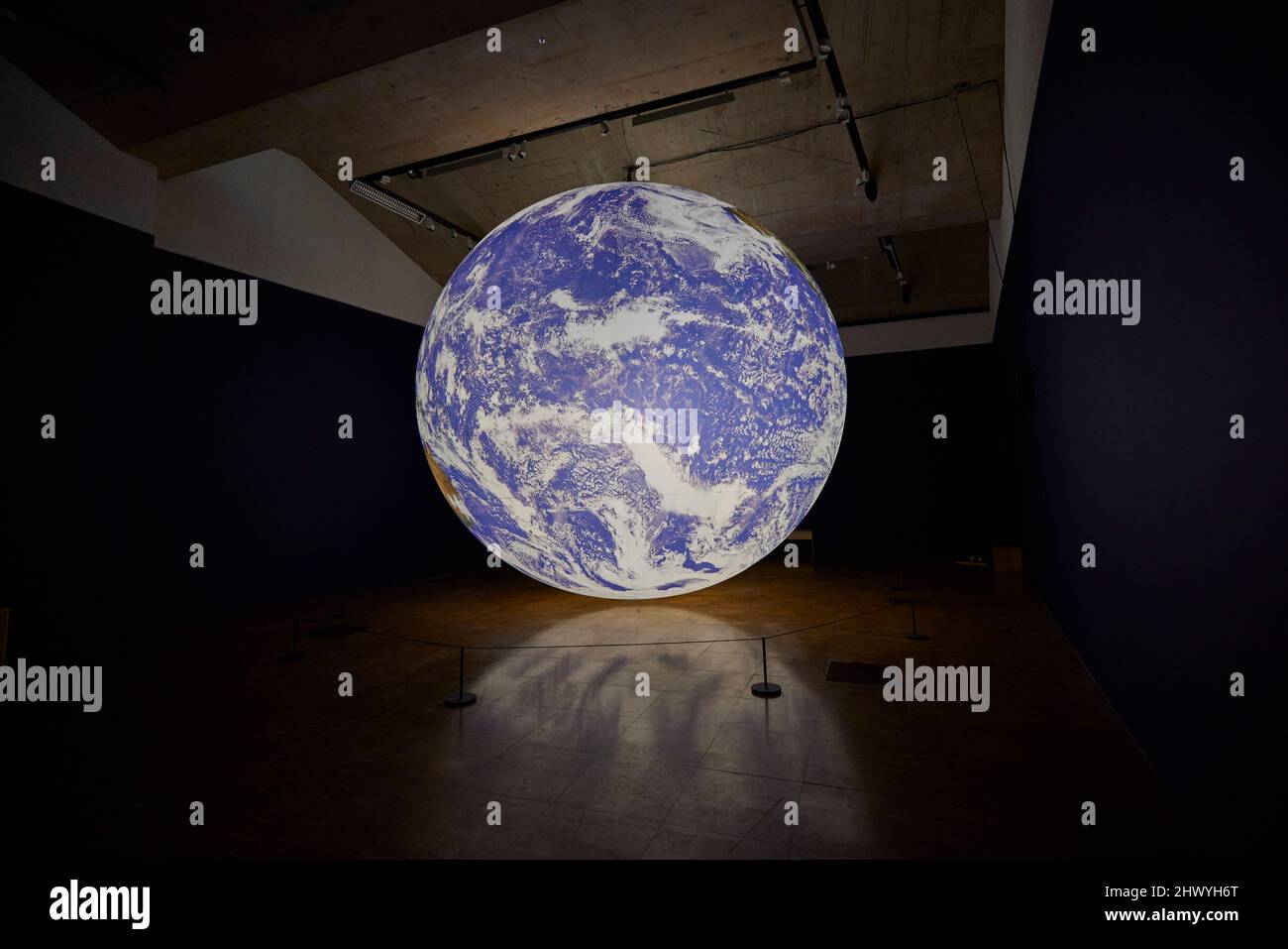 Gaia by Luke Jerram at The Collection, Lincoln. UK Measuring six metres ...