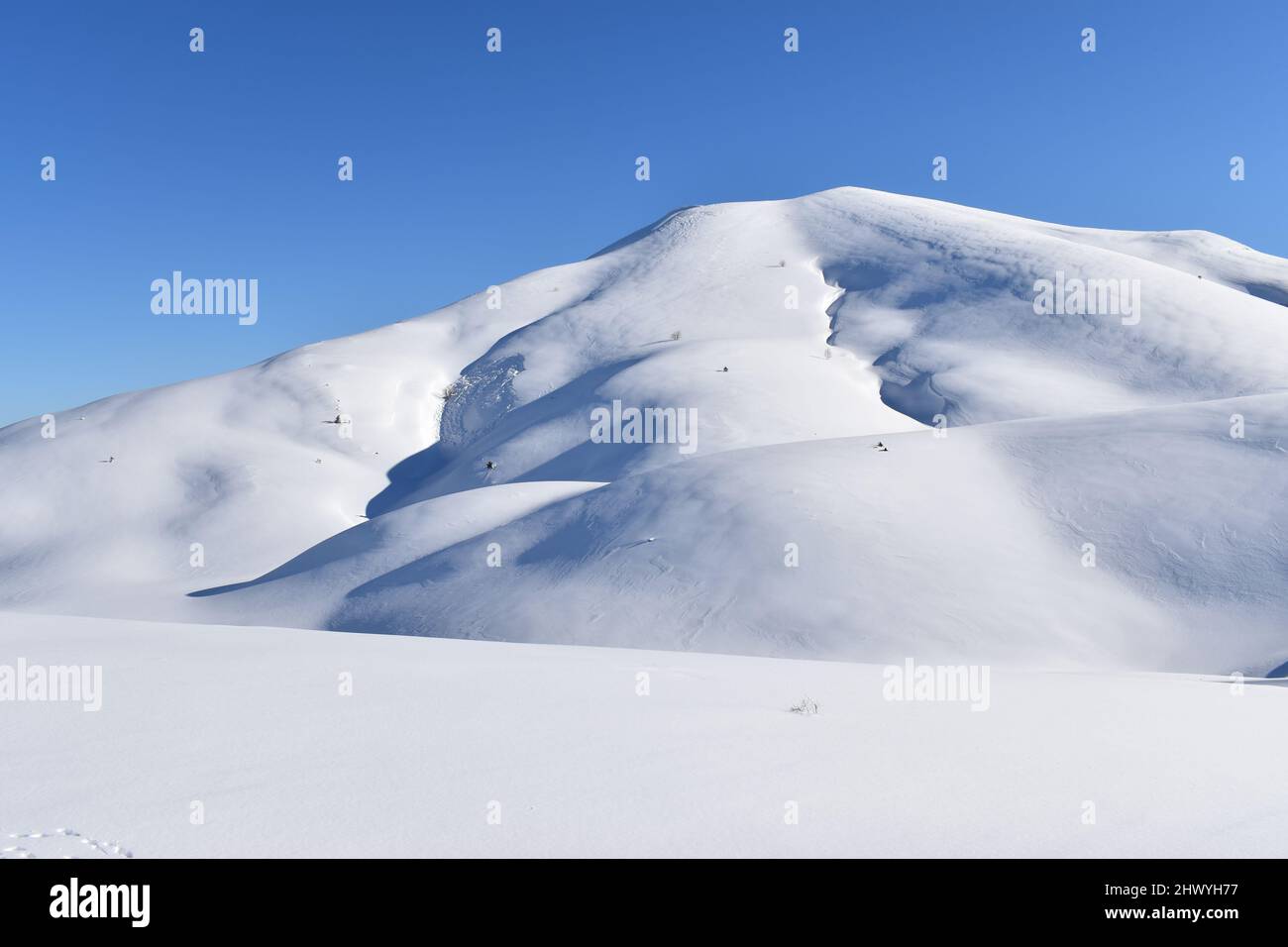 Winter hiking day on Zelengora mountain, Bosnia, Part 3 Stock Photo - Alamy