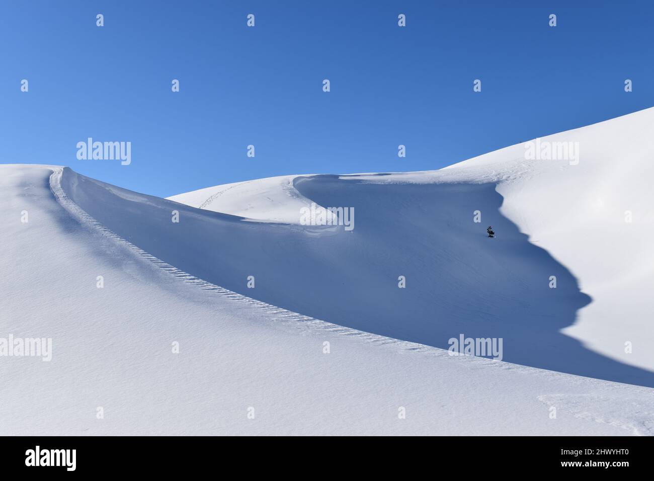 Winter hiking day on Zelengora mountain, Bosnia, Part 3 Stock Photo - Alamy