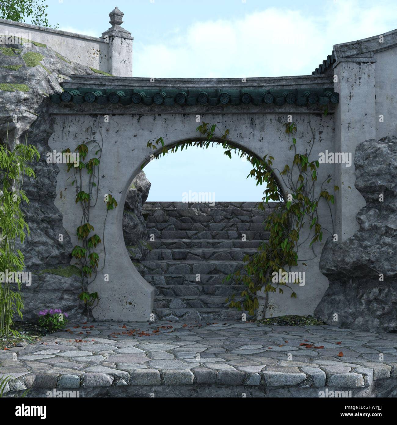 A traditional Chinese building in a rural village Stock Photo - Alamy