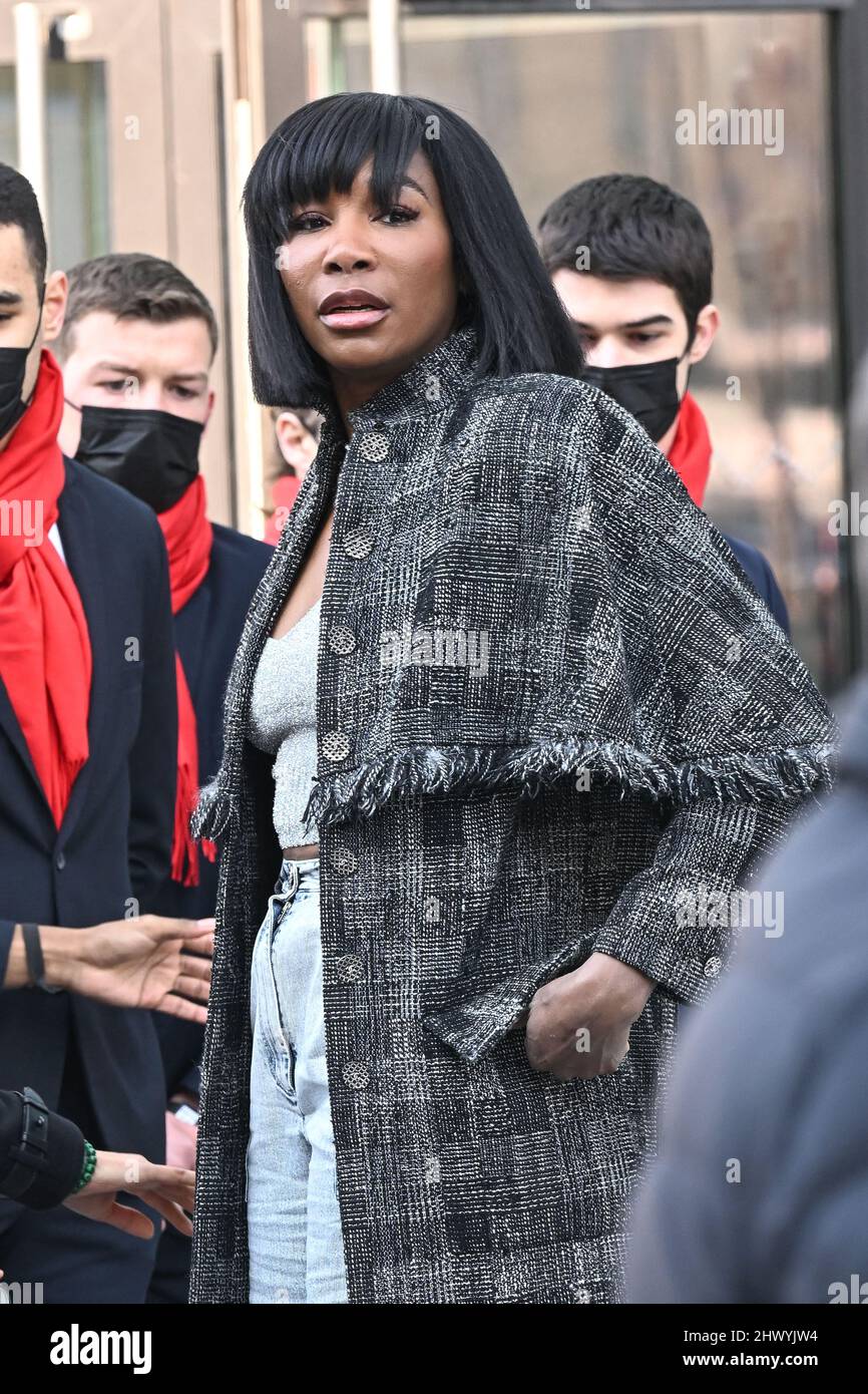 Venus Williams attending the Chanel show during PFW Womenswear Fall ...