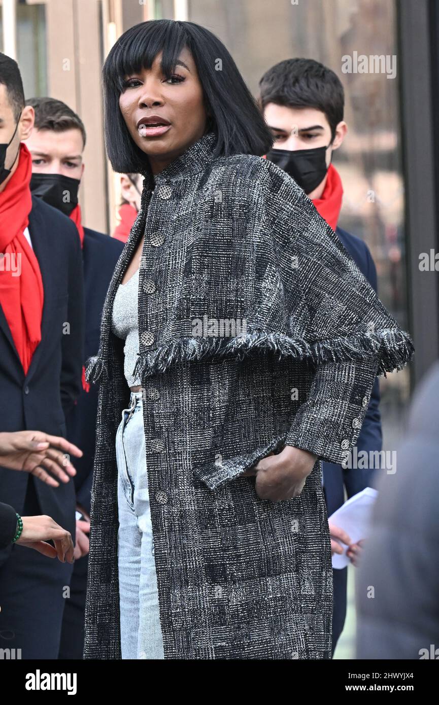 Venus Williams attending the Chanel show during PFW Womenswear Fall ...