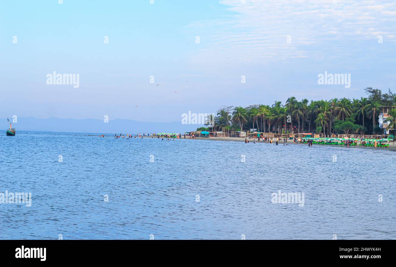 The St. Martin's Island, locally known as Narkel Jinjira, is the only ...
