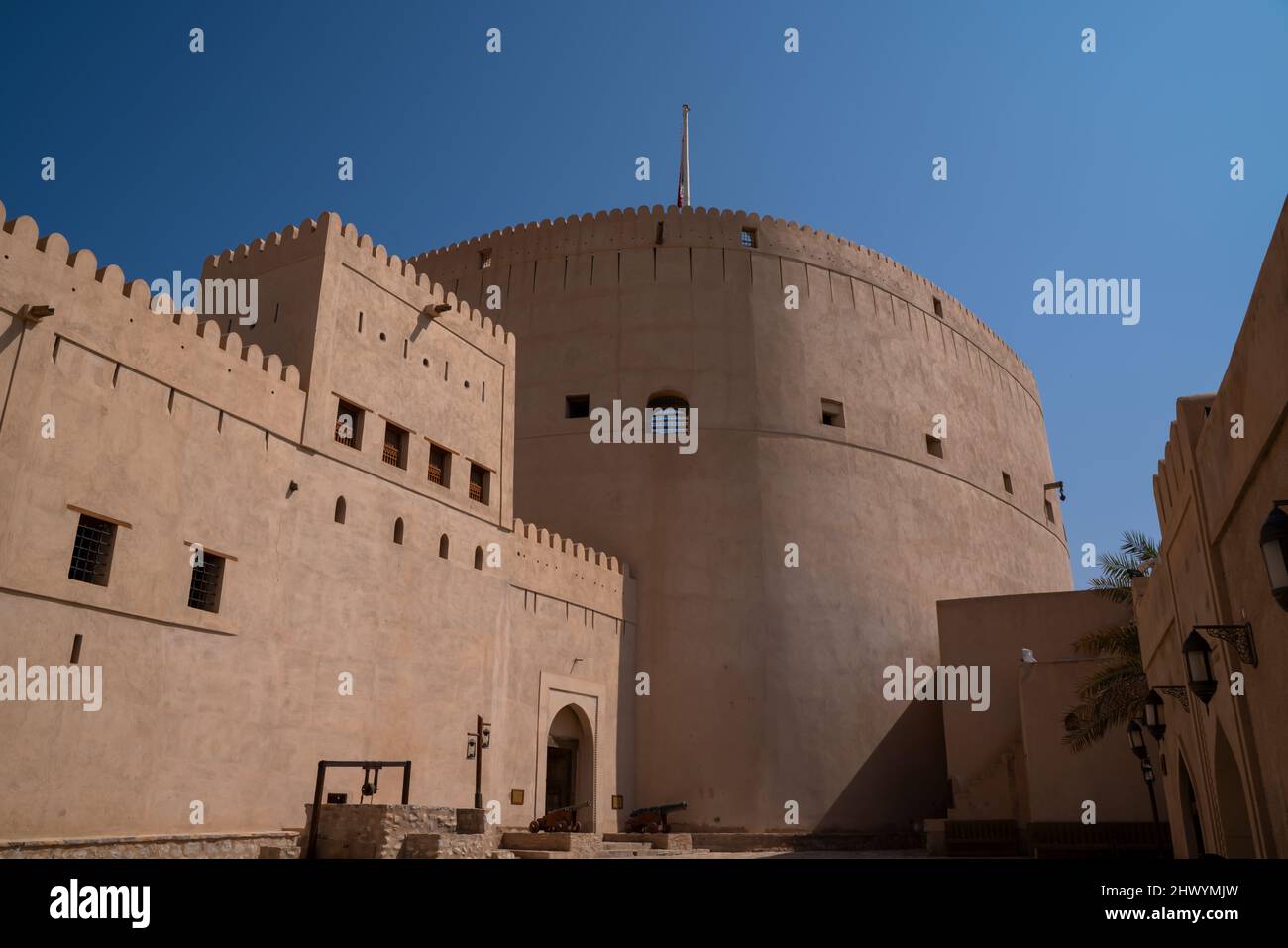 Nizwa Fort in Oman, historic building Stock Photo - Alamy