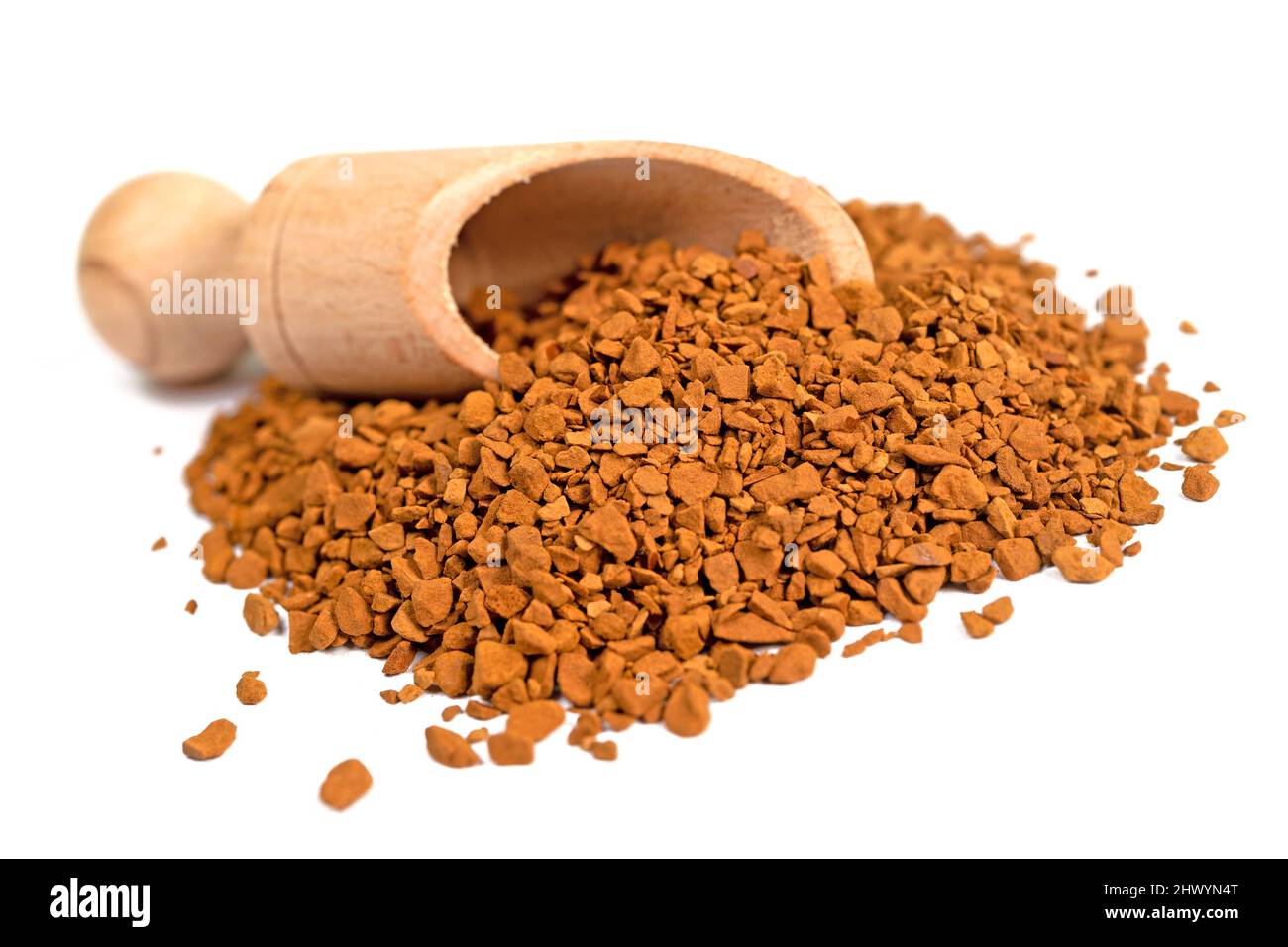 Instant coffee against white background Stock Photo - Alamy