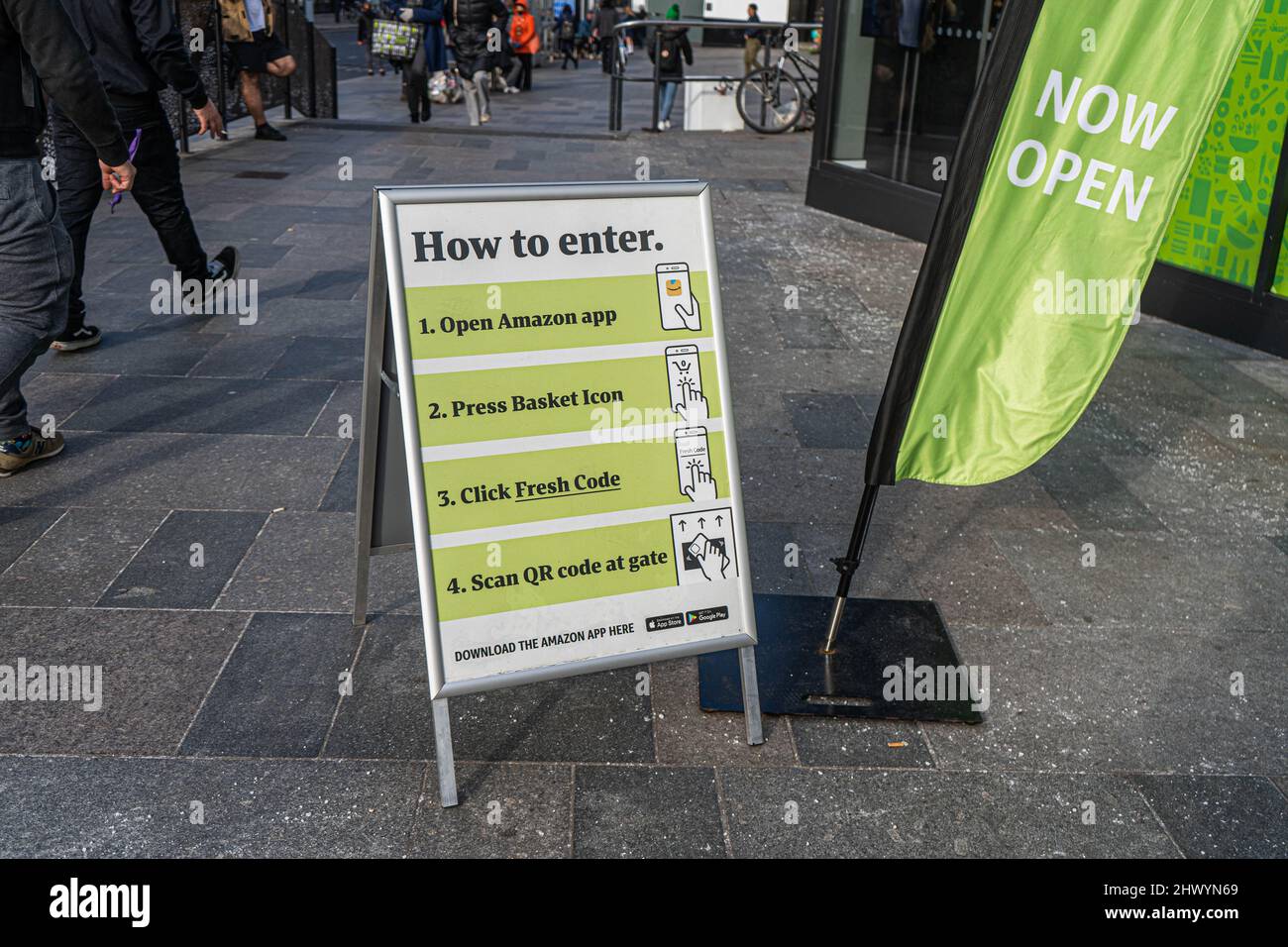 8 March 2022. Amazon Fresh store in Richmond, London Stock Photo - Alamy