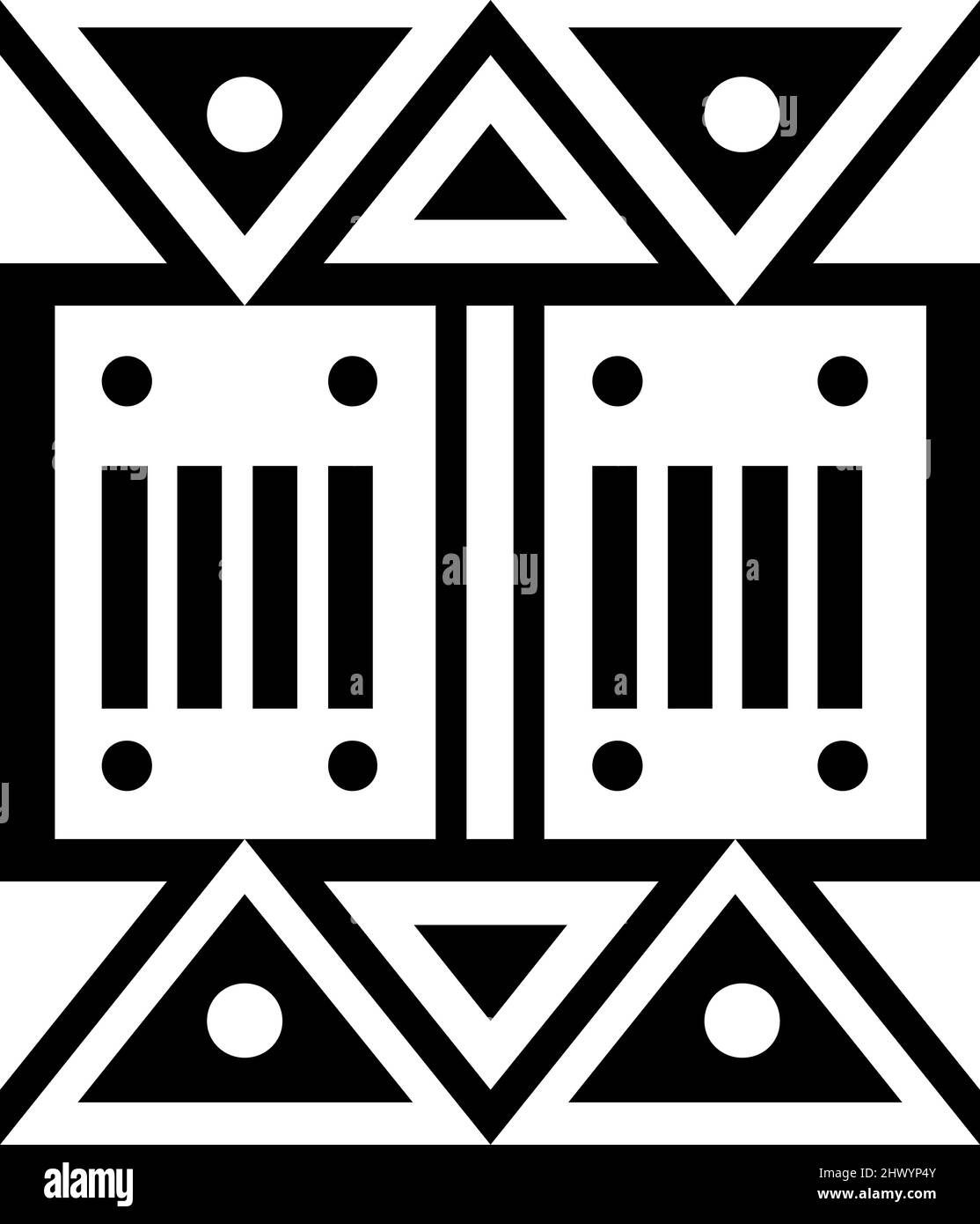 Zimbabwe pattern motif sign illustration Stock Photo - Alamy