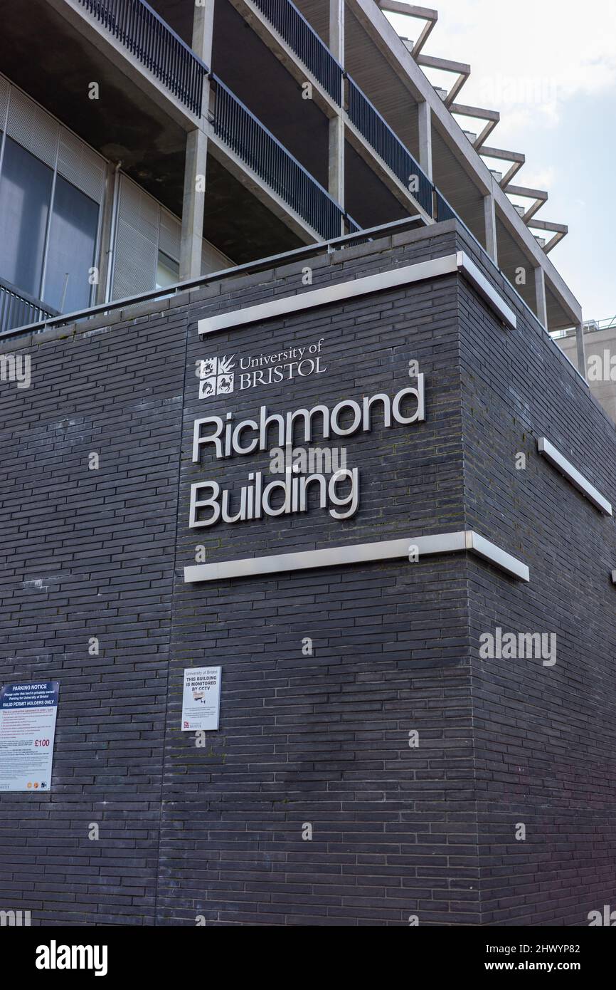 University of Bristol Students Union. Richmond Building (Mar22 Stock ...