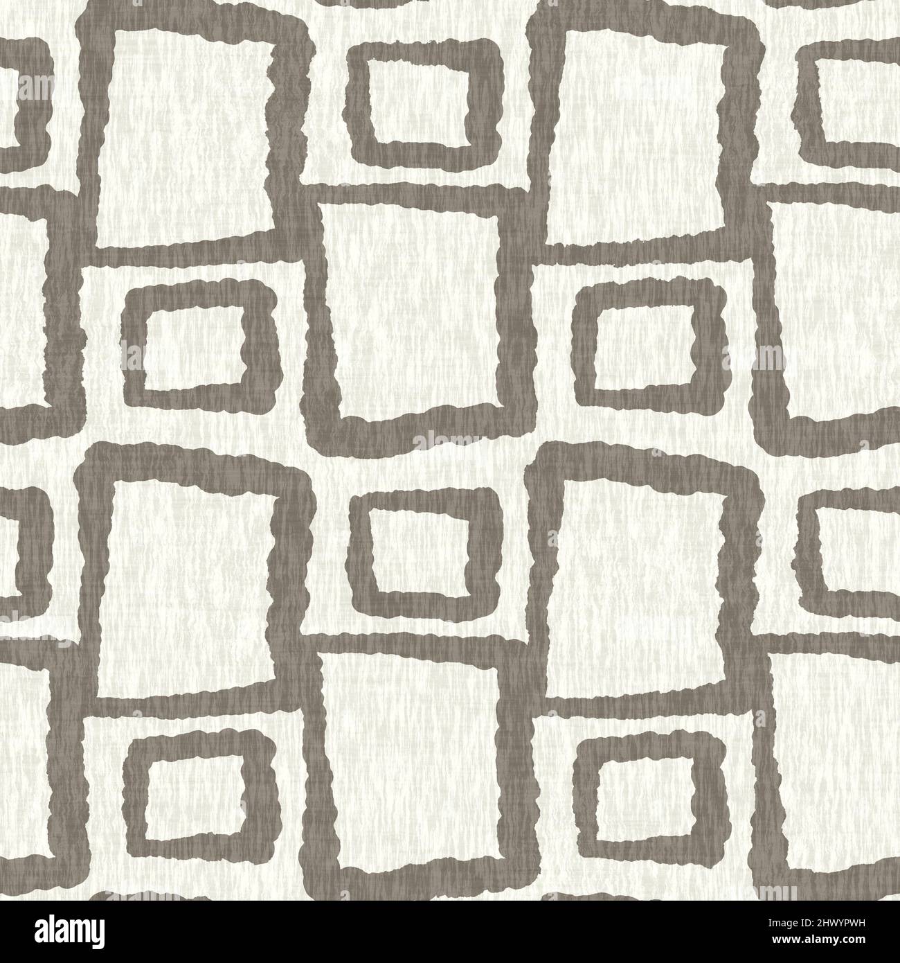 Hand drawn doodle linen effect texture pattern. Seamless woven natural ...