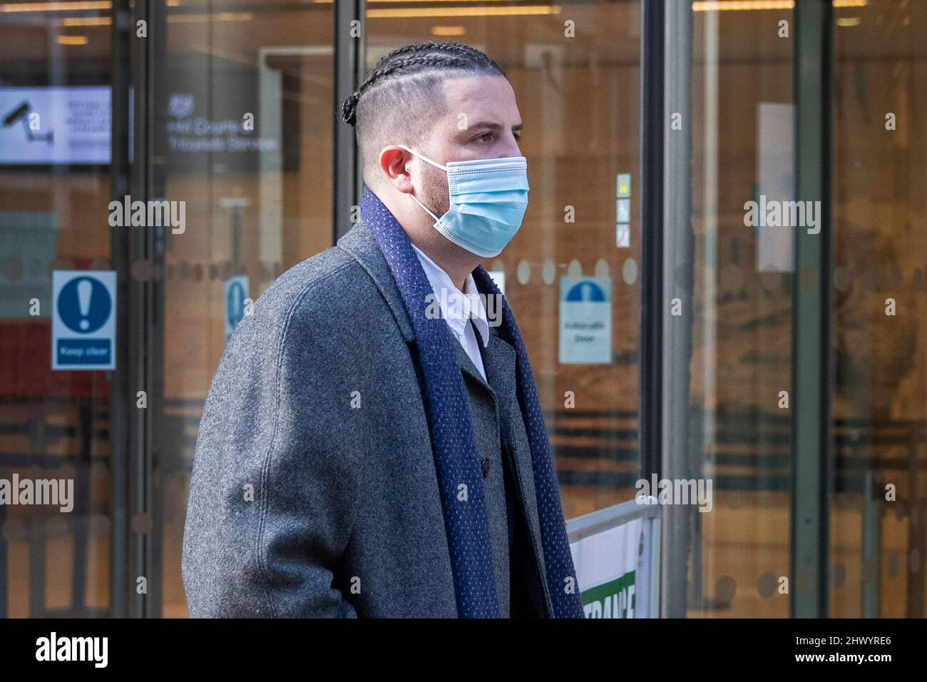 Sami Chokri leaves the Rolls Building at the High Court in London ...