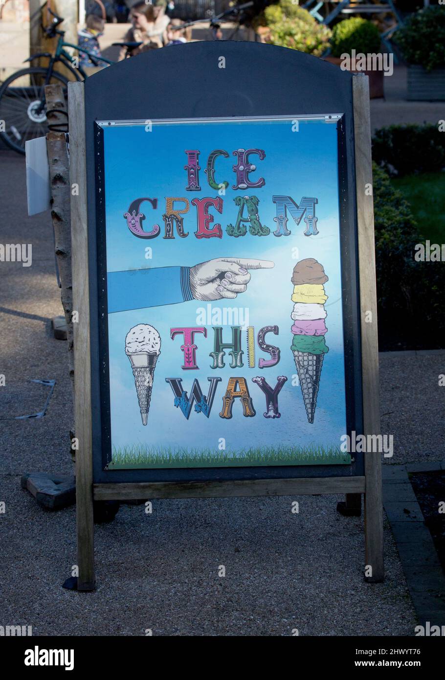 Ice Cream Poster Stock Photo - Alamy