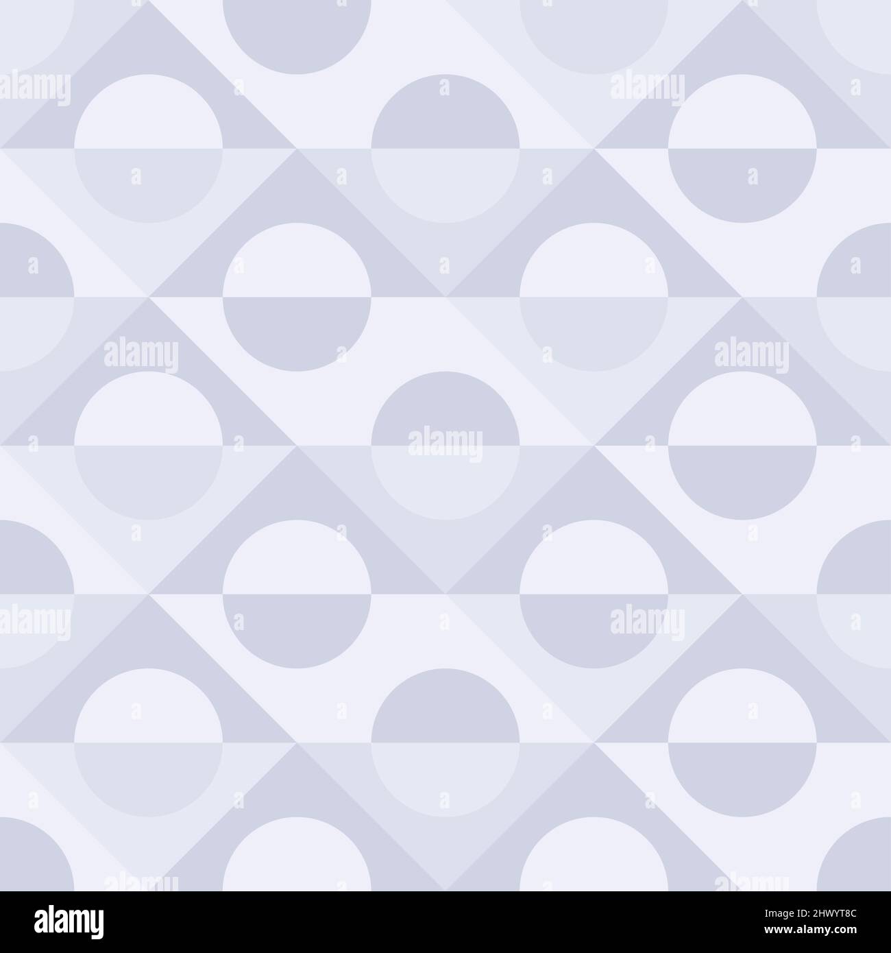 Seamless vector pattern, geometric rhombus with circle pattern in gray ...