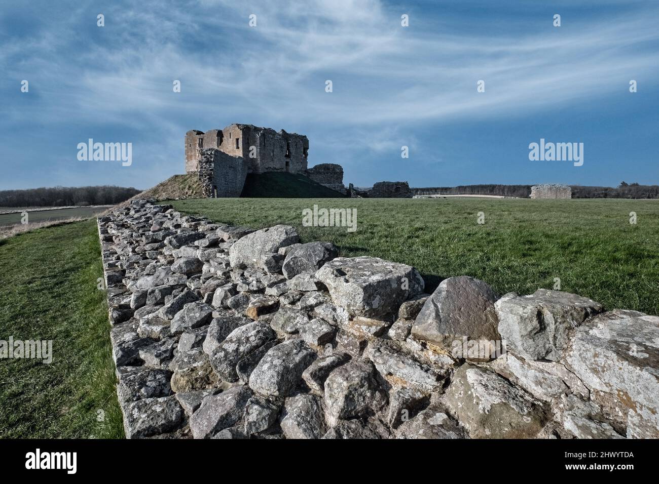 Duffus Castle, Moray Stock Photo - Alamy