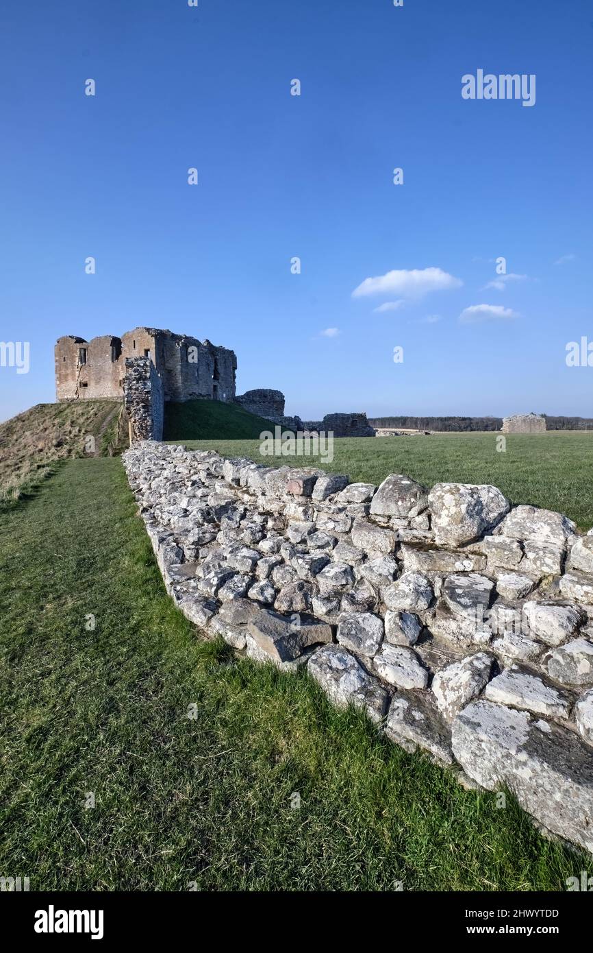 Duffus Castle, Moray Stock Photo - Alamy