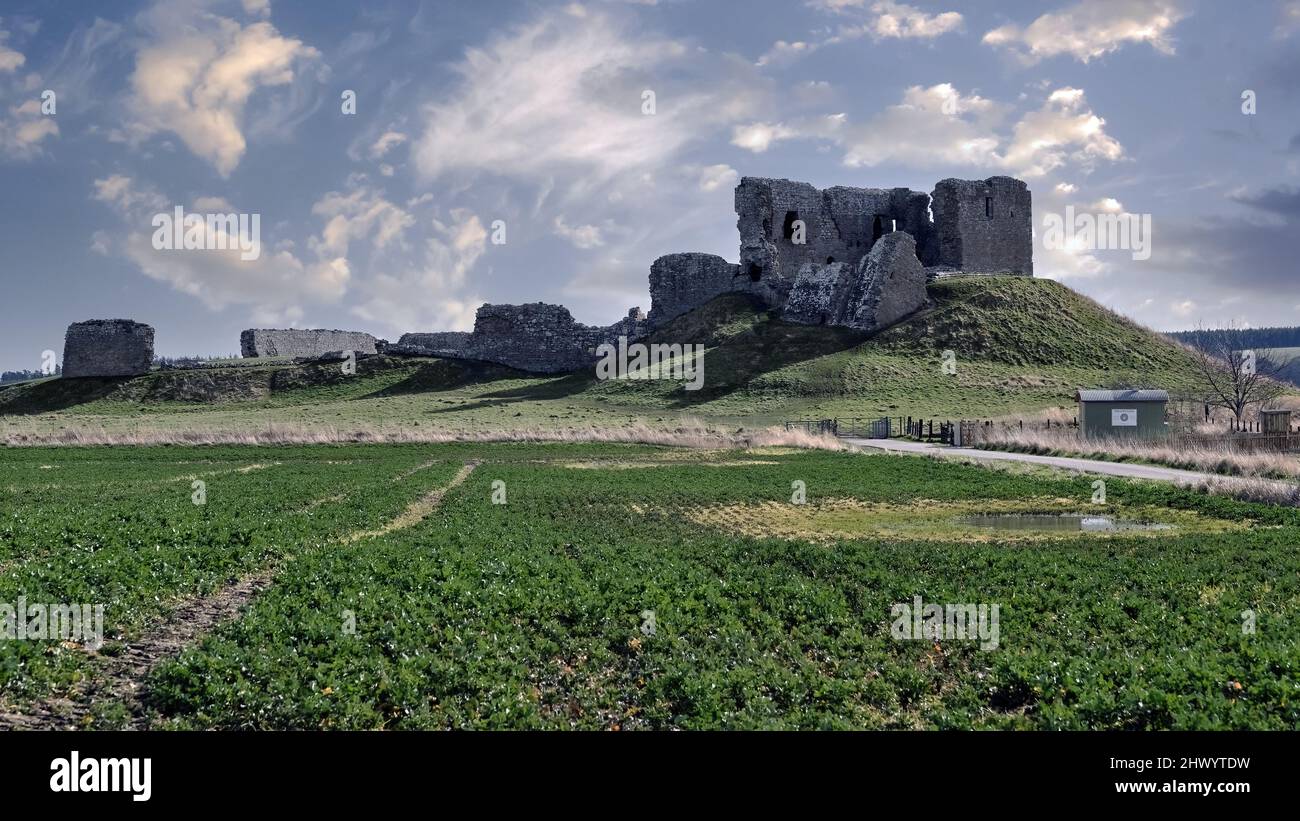 Duffus Castle, Moray Stock Photo - Alamy