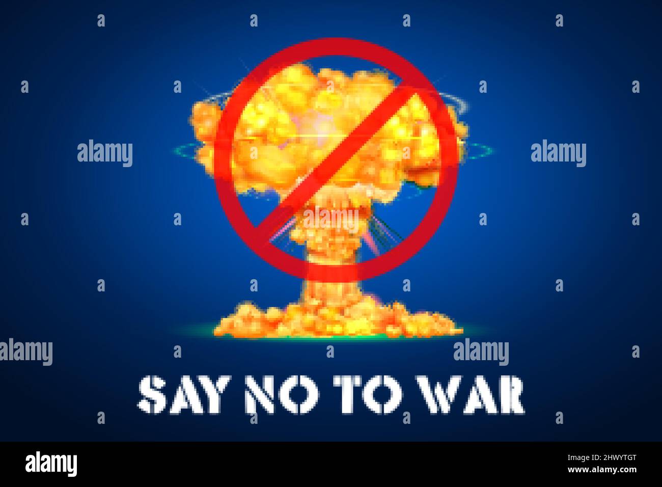 Nuclear propaganda poster Stock Vector Images - Alamy